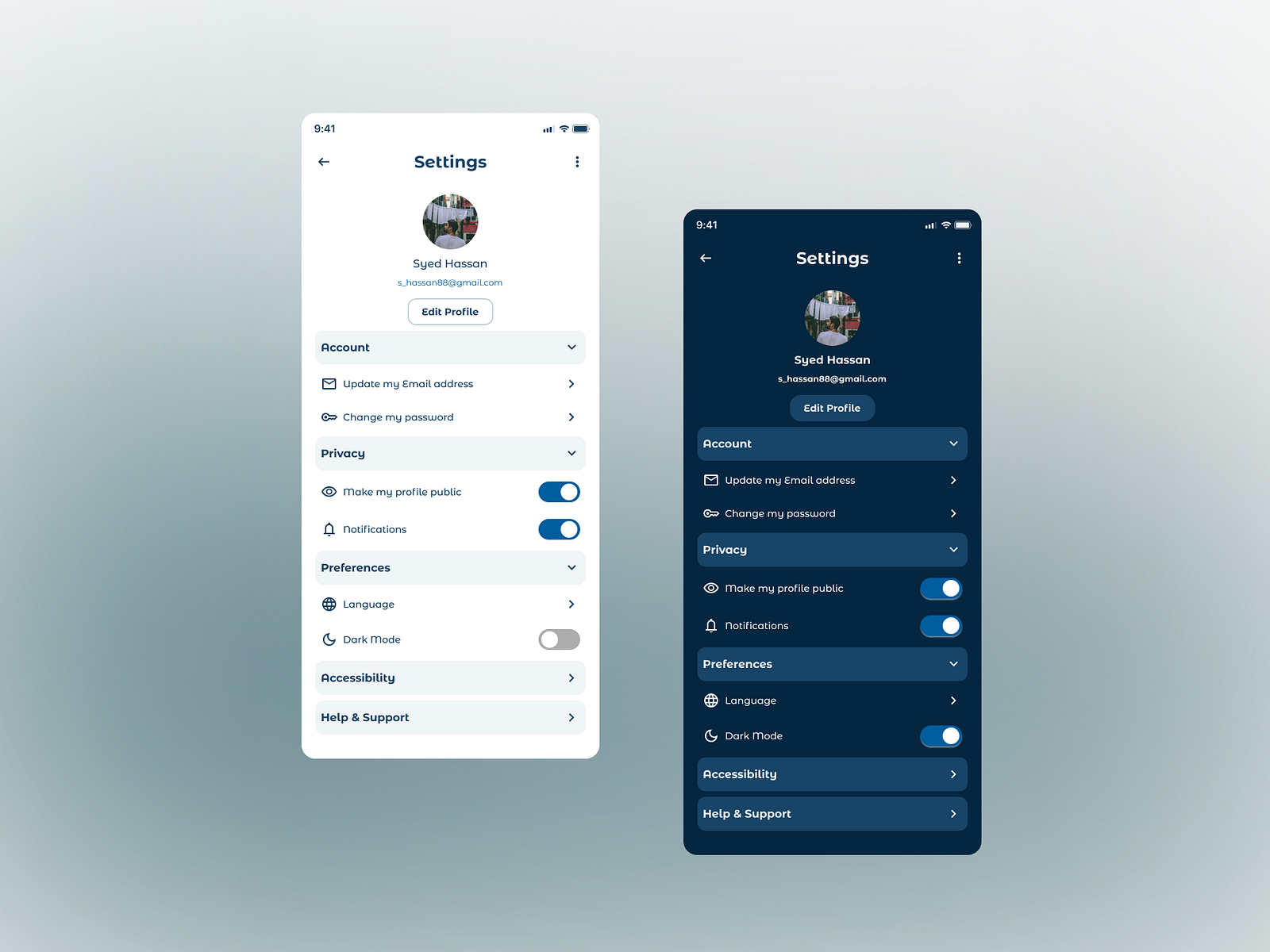 Daily Ui 007 Settings By Lauren Tavner Cole On Dribbble
