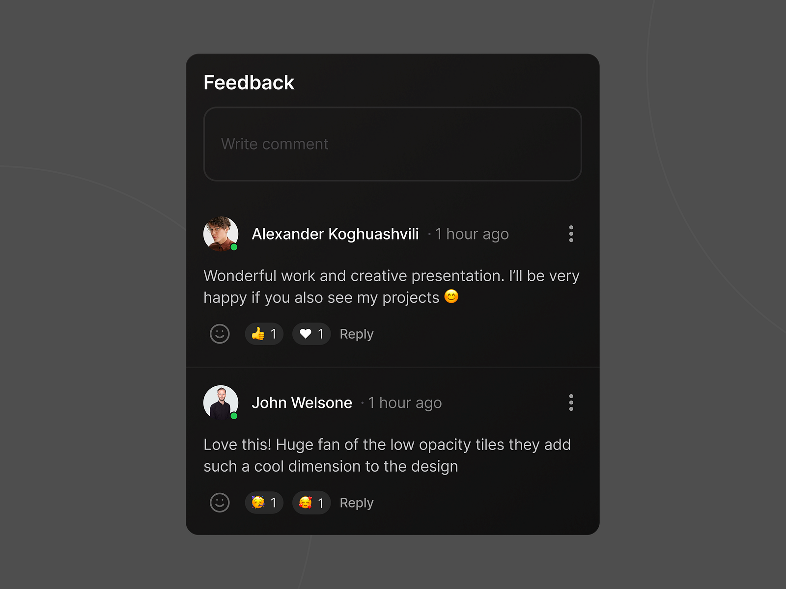 Comment Ui Comp Interaction 🥳 By Uixamjad On Dribbble