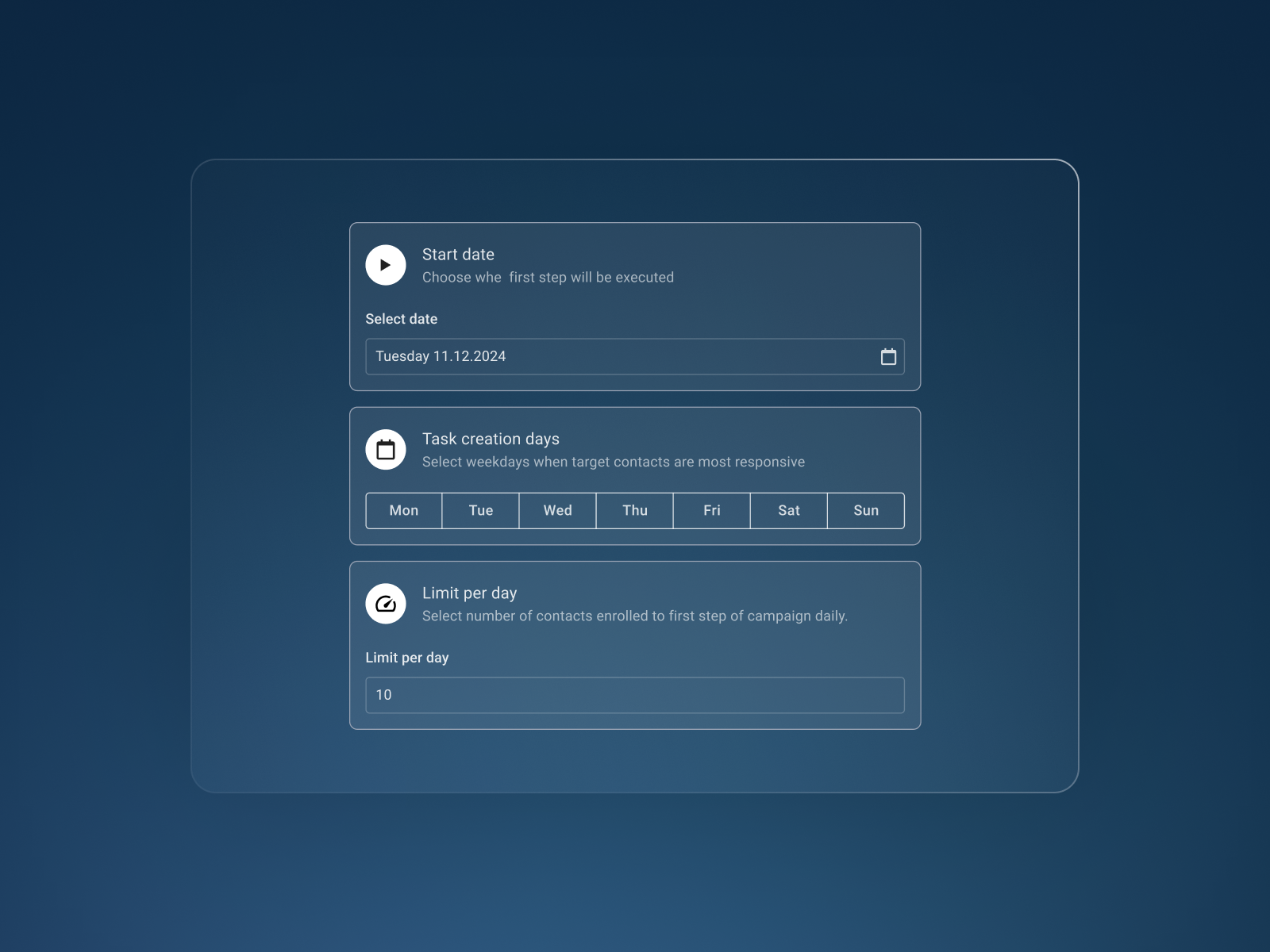 Feature cards - Sales automation app by Vazgen on Dribbble