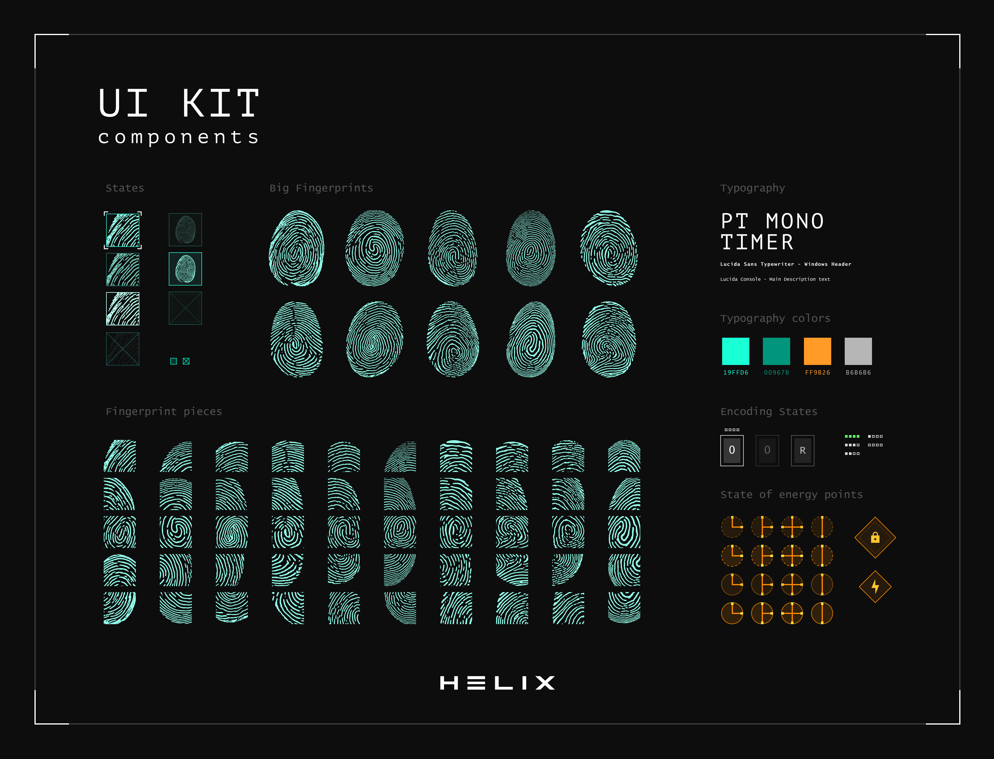 Hacking mini-game UI design for Helix by Nina Pykhtina on Dribbble