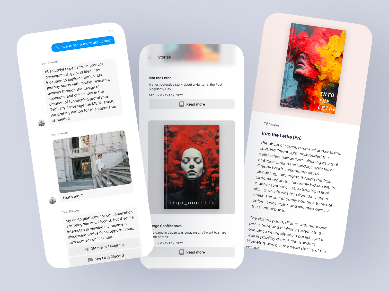 Kissing AI Bots Goodbye: Personal Website Exploration by Alex Void on Dribbble