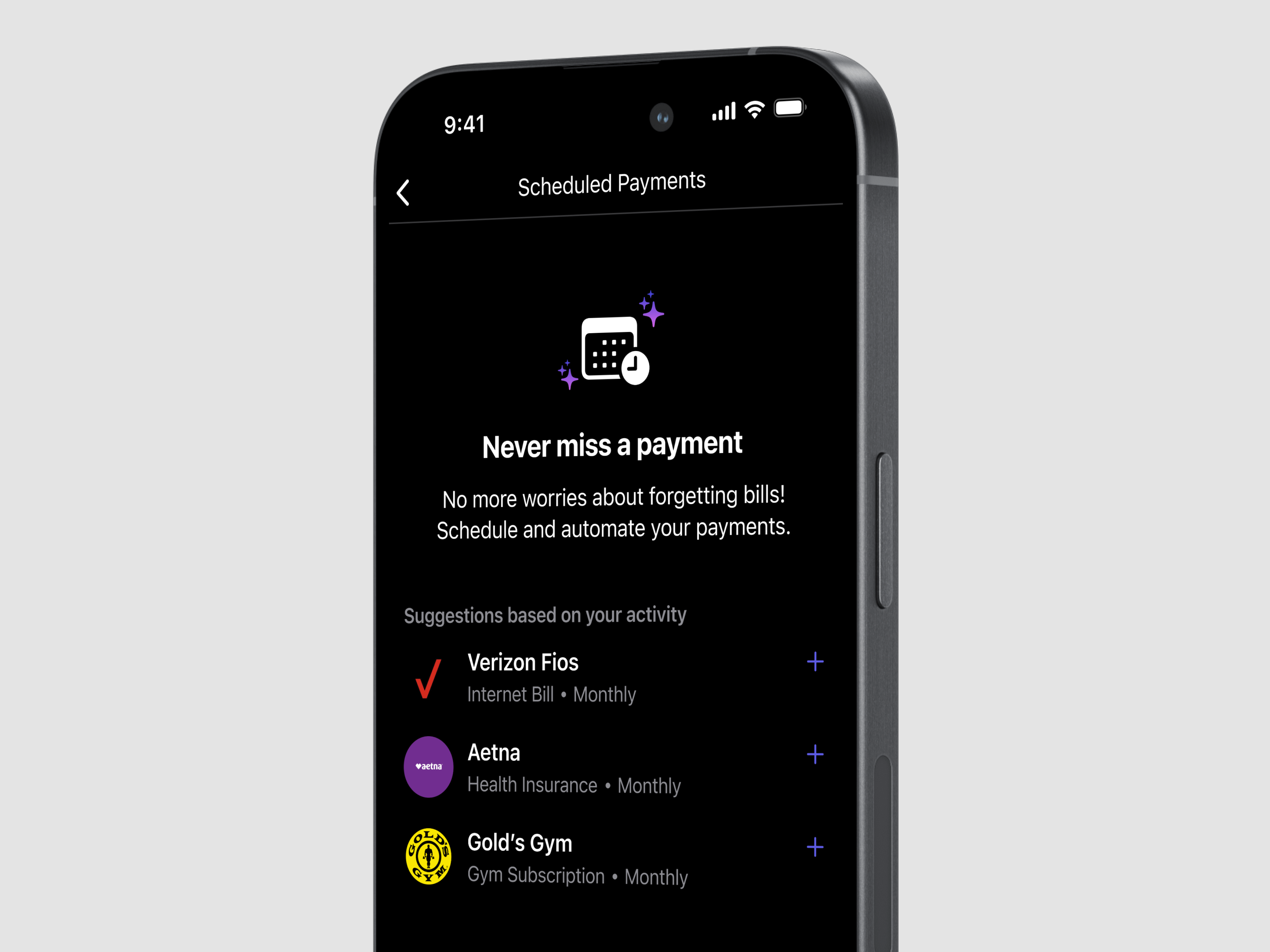 Scheduled Payments - Empty State Concept by Sarjil Napit on Dribbble