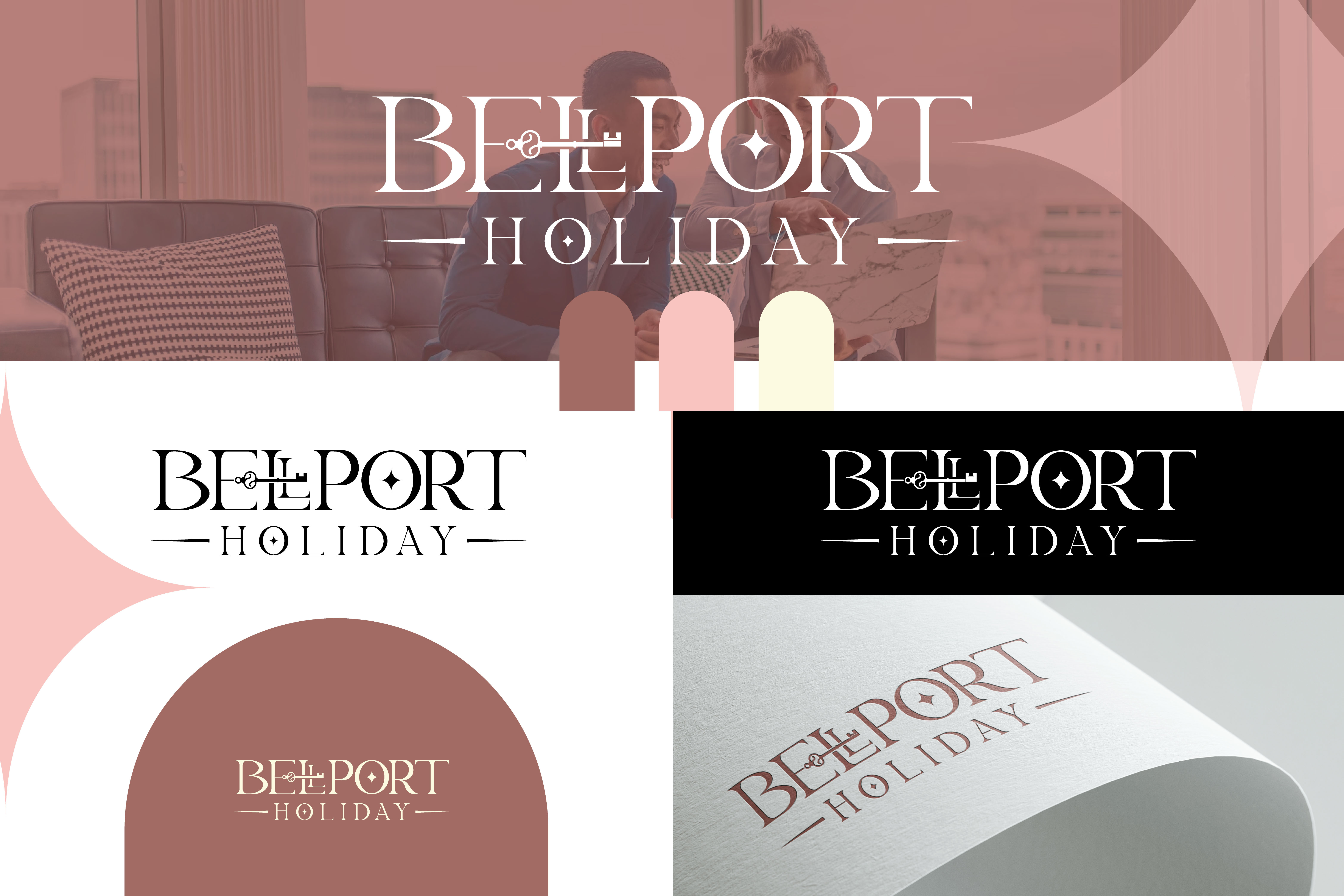 Bellport Holiday Logo by Jawwad Sadiq on Dribbble