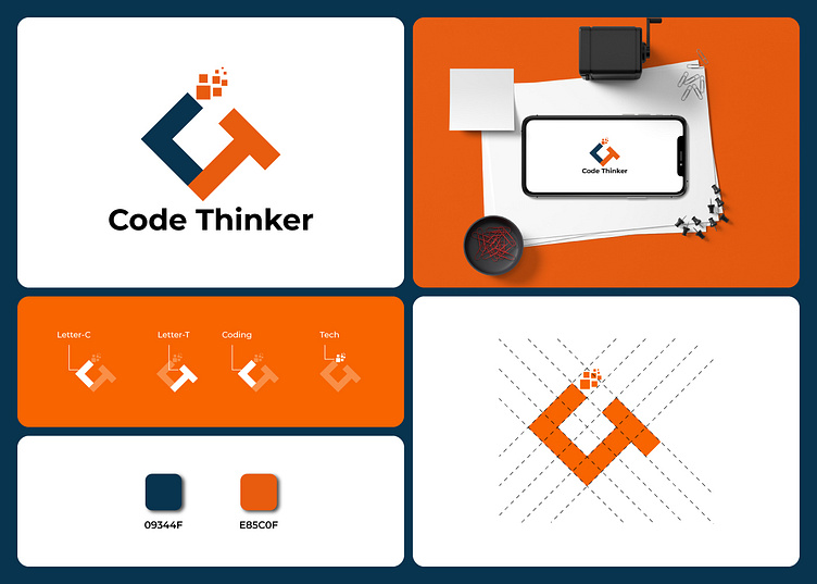 Code Thinker Logo Design by Md. Al-Amin Islam on Dribbble