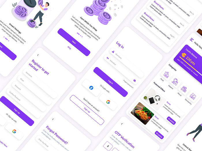 Loyalty App designs, themes, templates and downloadable graphic ...