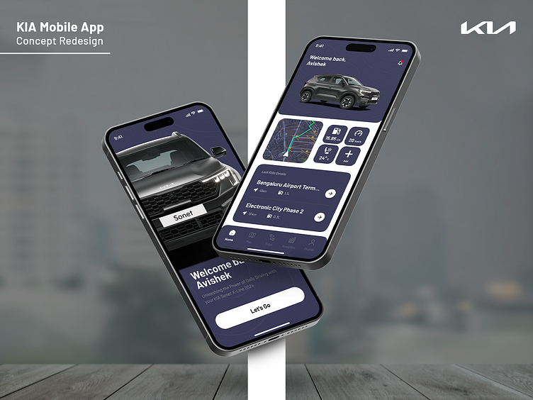 KIA Mobile App Concept Redesign by Avishek Nandy on Dribbble