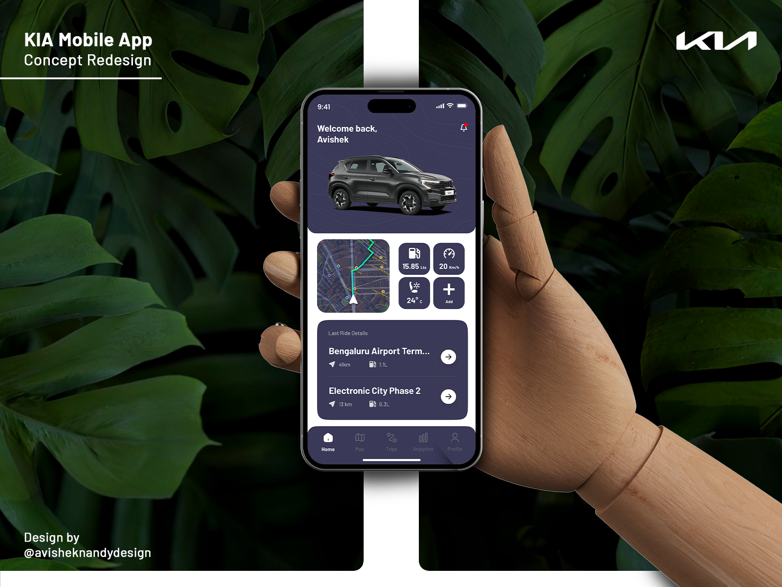 KIA Mobile App Concept Redesign by Avishek Nandy on Dribbble