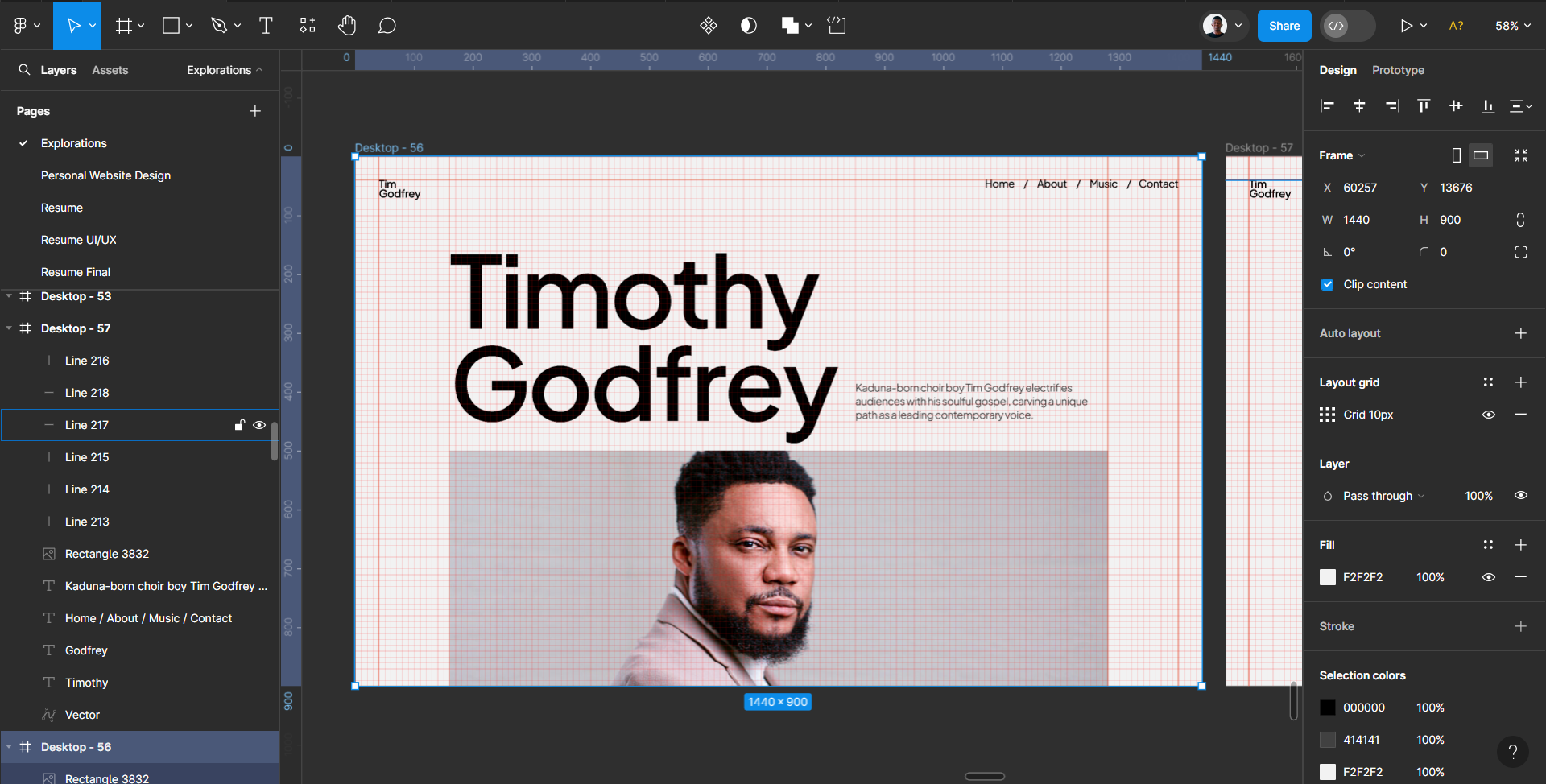 Tim Godfrey Web Exploration by Daniel Emenike on Dribbble