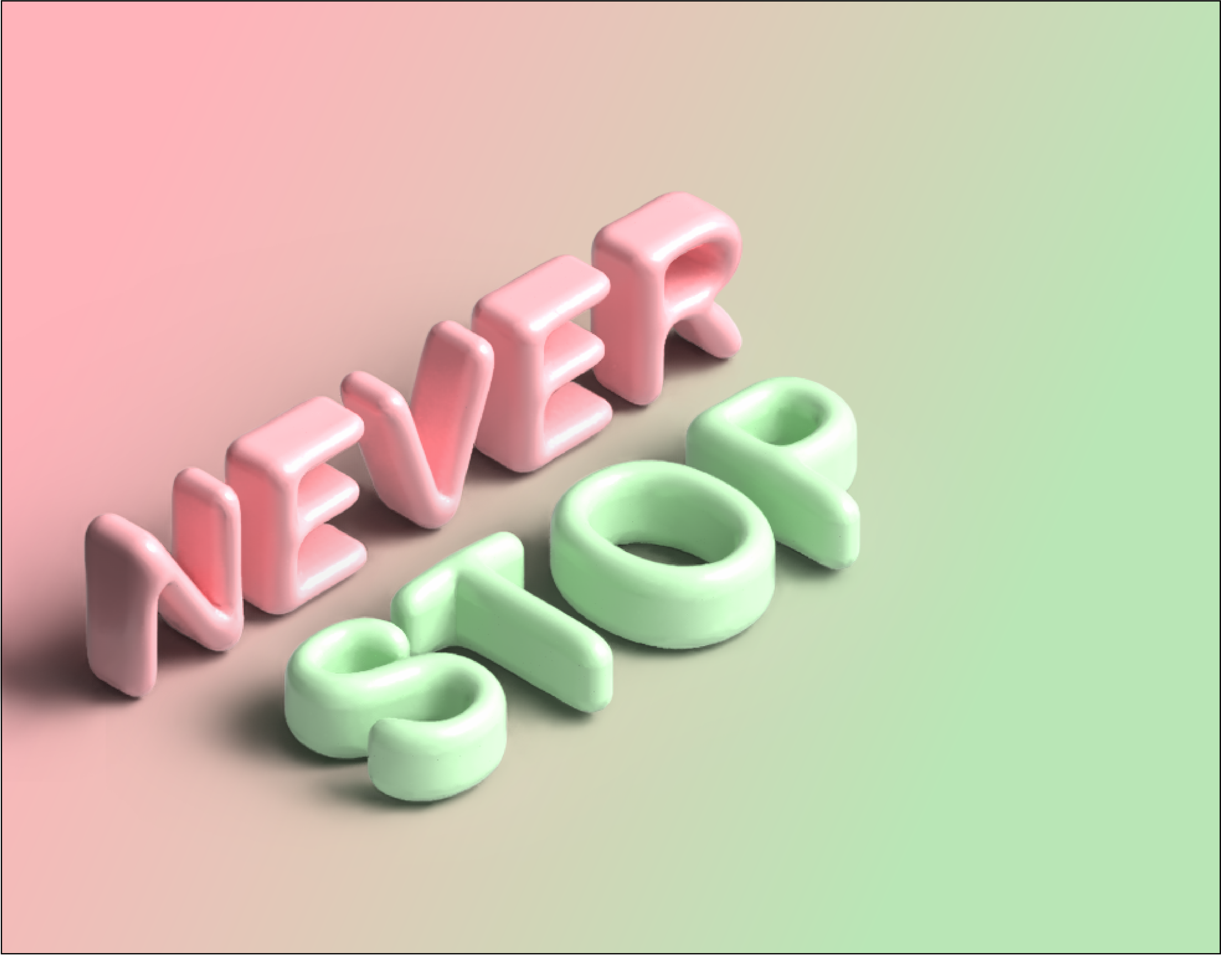 3D Text Effects Typography by mena on Dribbble