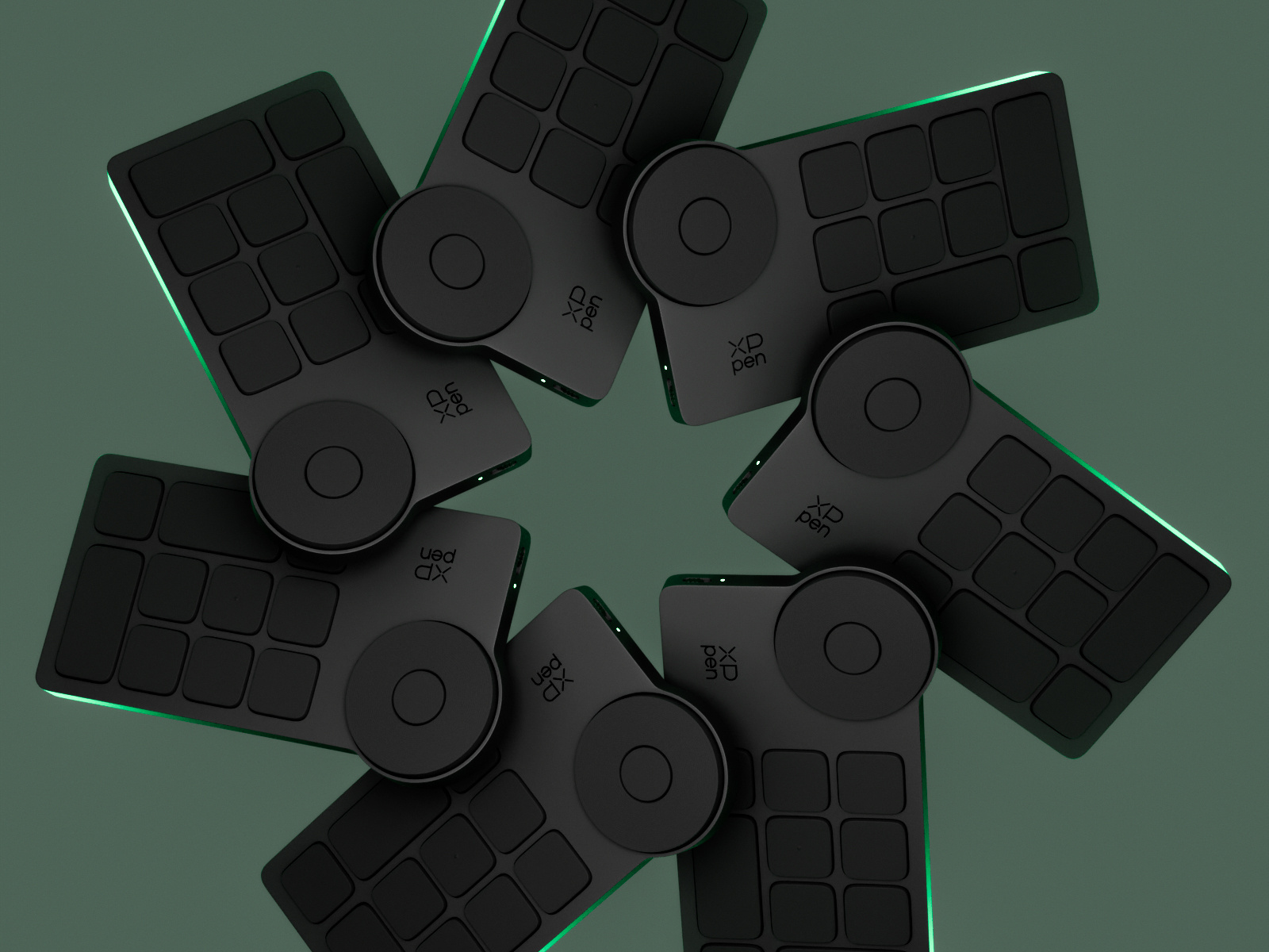 Circular XP-Pen keyboards by Yashar Rakei on Dribbble