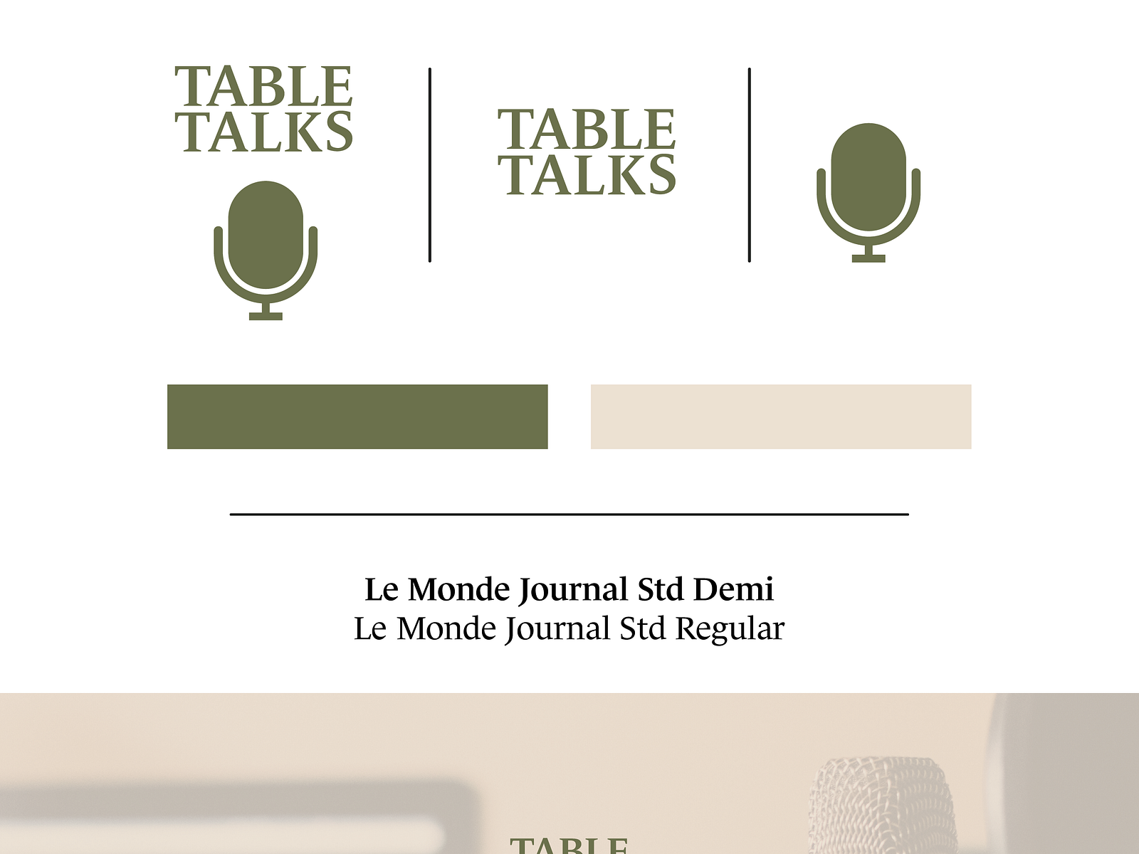Table Talks Podcast Brand Guide by Brooke Spradlin on Dribbble Table Talks Podcast Brand Guide by Brooke Spradlin on Dribbble