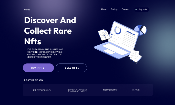 Krypto Website Design by Muqadas Afzal on Dribbble