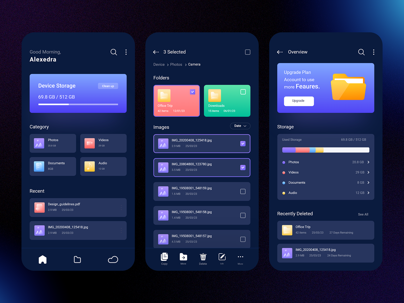 File Manager App UI Concept - Twintra by Twintra on Dribbble
