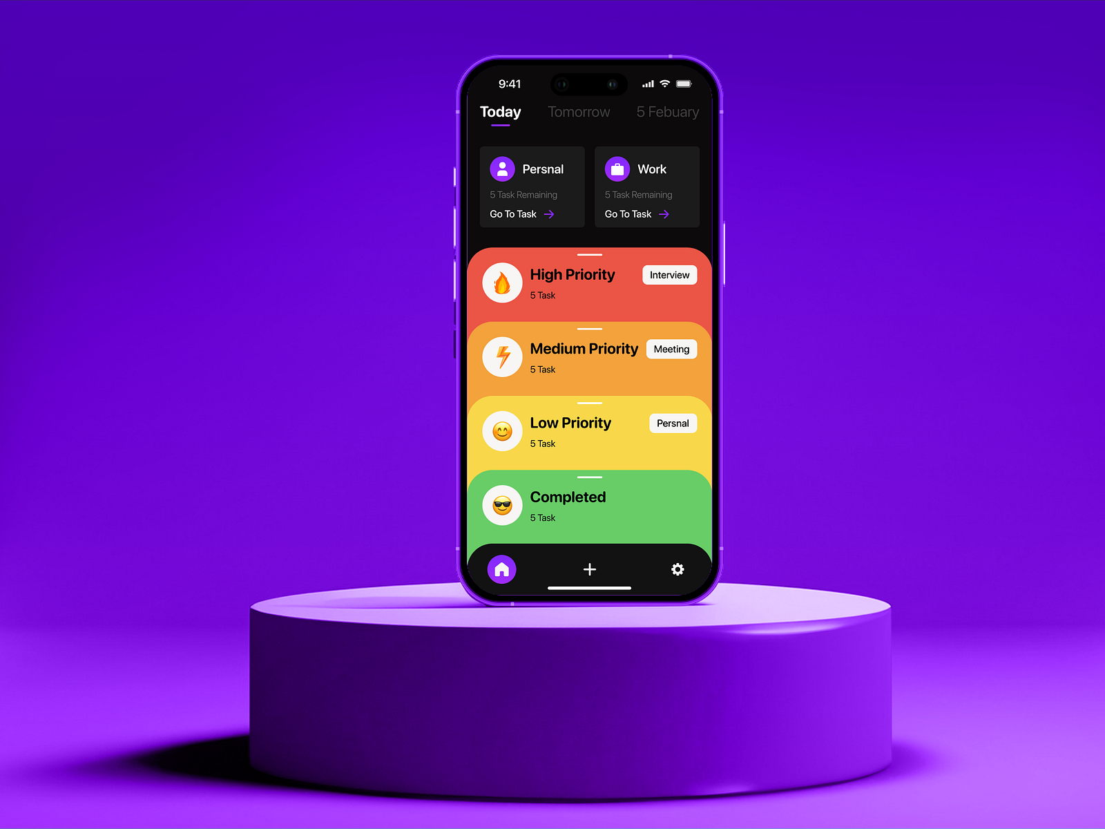 To : Do Task List App by ui_ux_sahil on Dribbble