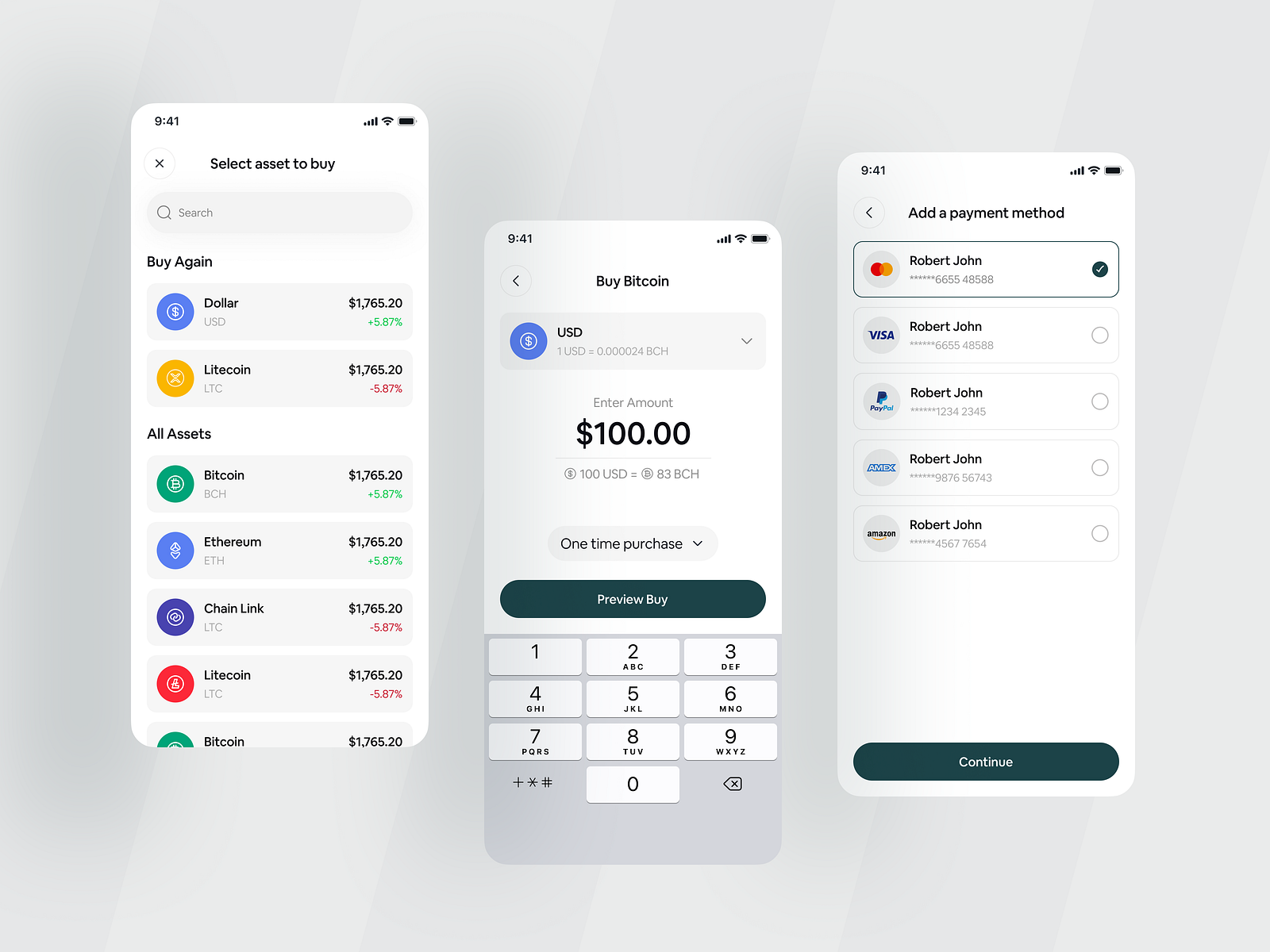 Cryptocurrency App by Filllo Design Agency on Dribbble