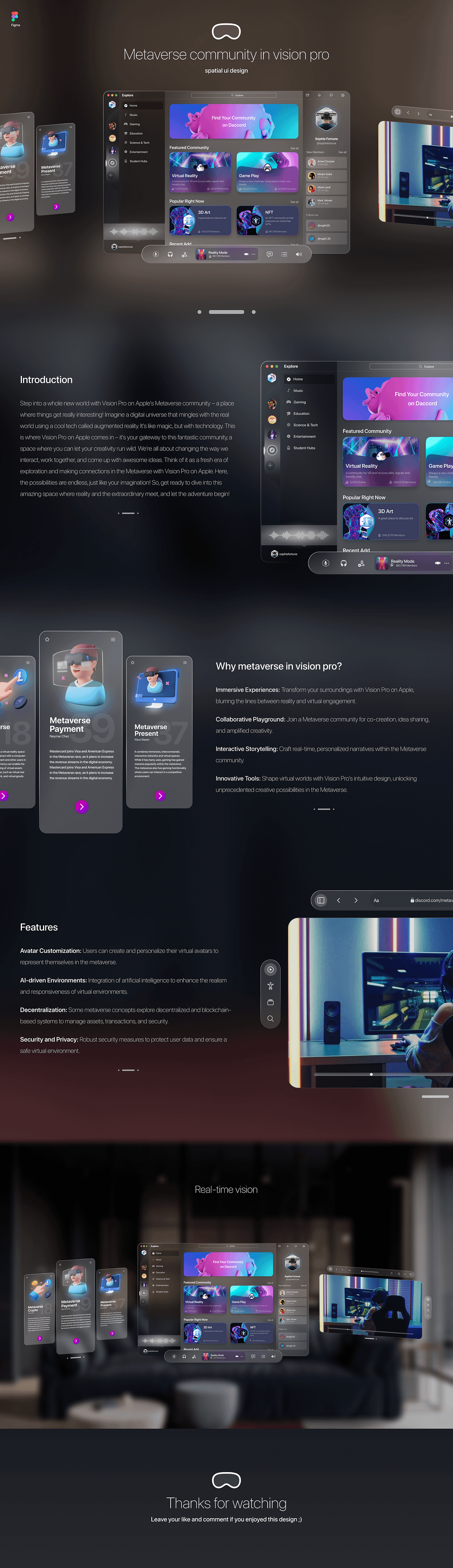 Apple Vision Pro | Metaverse Community (Spatial UI) by Rogith A.m on ...