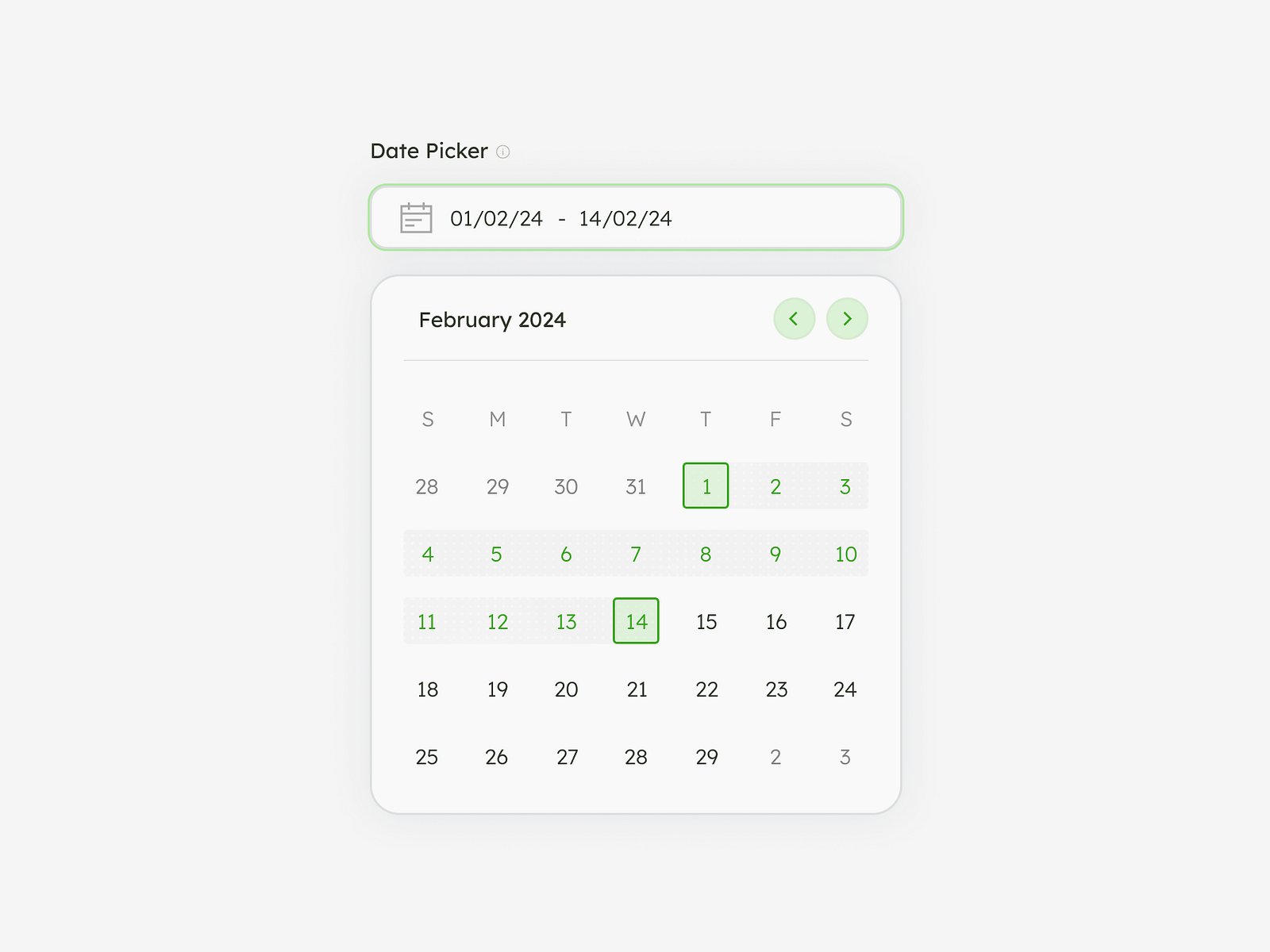Ui Date Picker By Bharath Ganesh On Dribbble