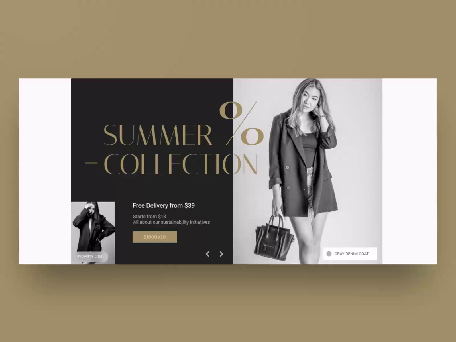 Dark Fashion Shop Slider Template by depicter on Dribbble