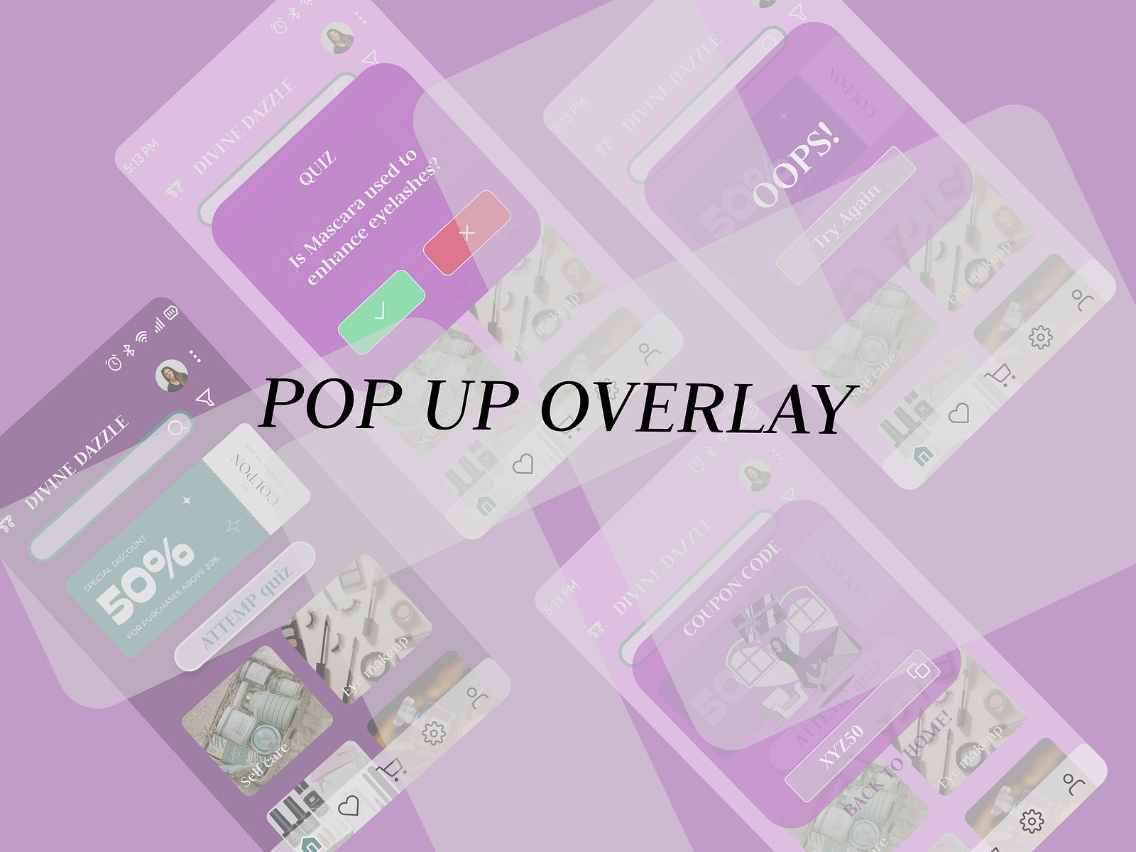 POP-UP OVERLAY by RANJITHA S on Dribbble