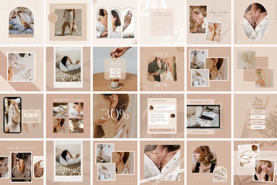 Aesthetic Instagram Post Template by Instagram Templates on Dribbble