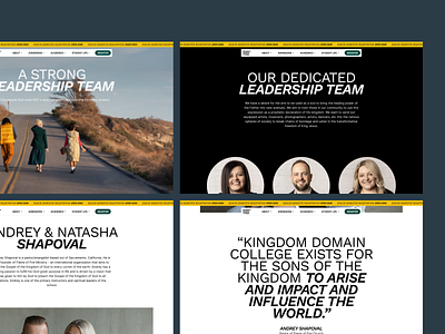 University Management & Leadership Team by Vlad Radchenko on Dribbble