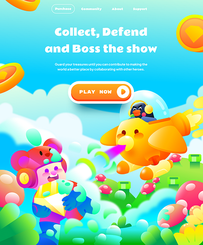 Web Game Design Header by Randompopsycle for Playfull Pixel Party on ...