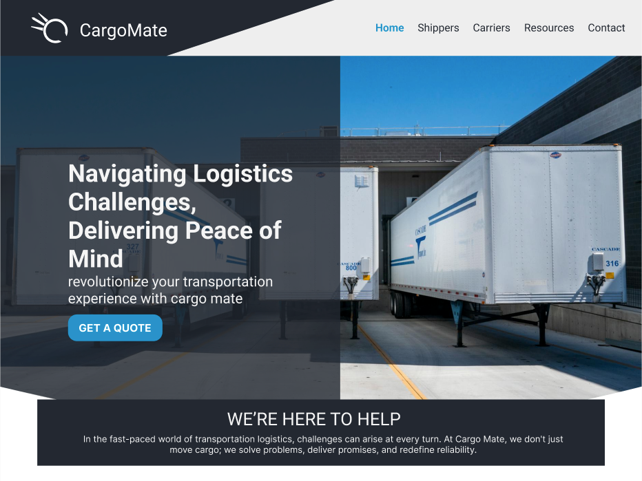 CargoMate Branding & Website by Marrelle Bailey on Dribbble