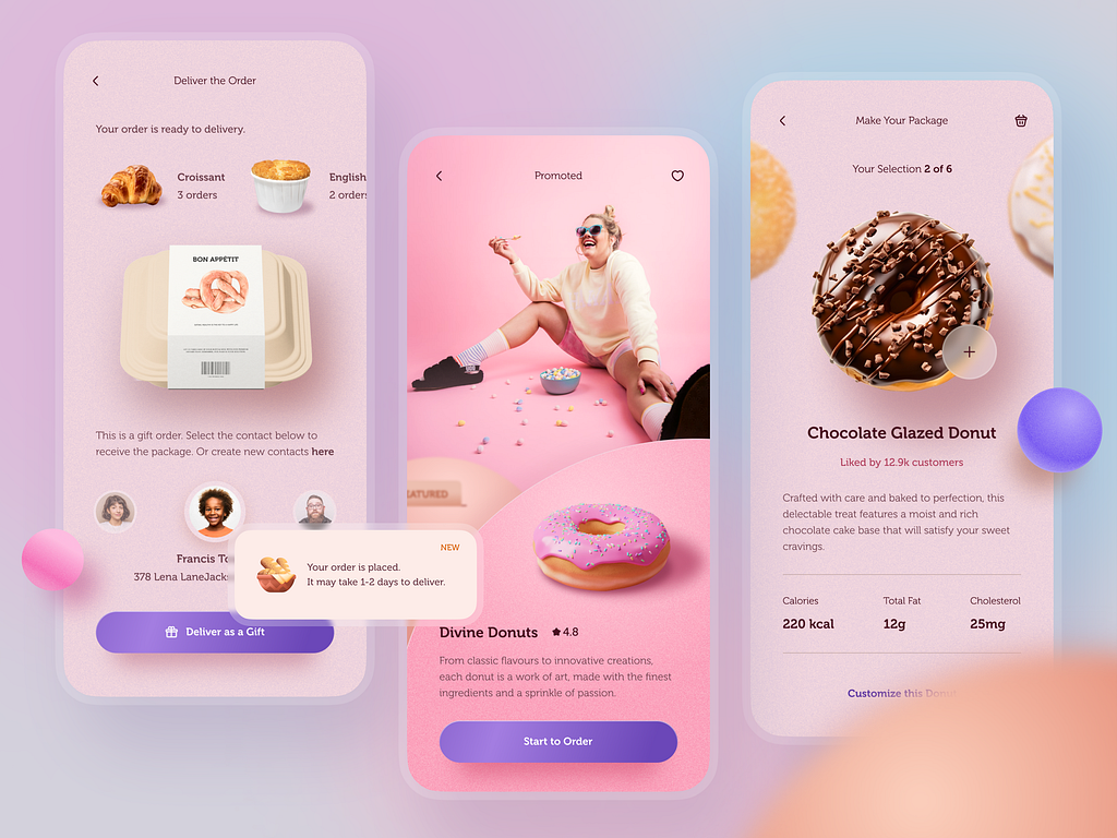 Bakery Order App by Yi Li on Dribbble
