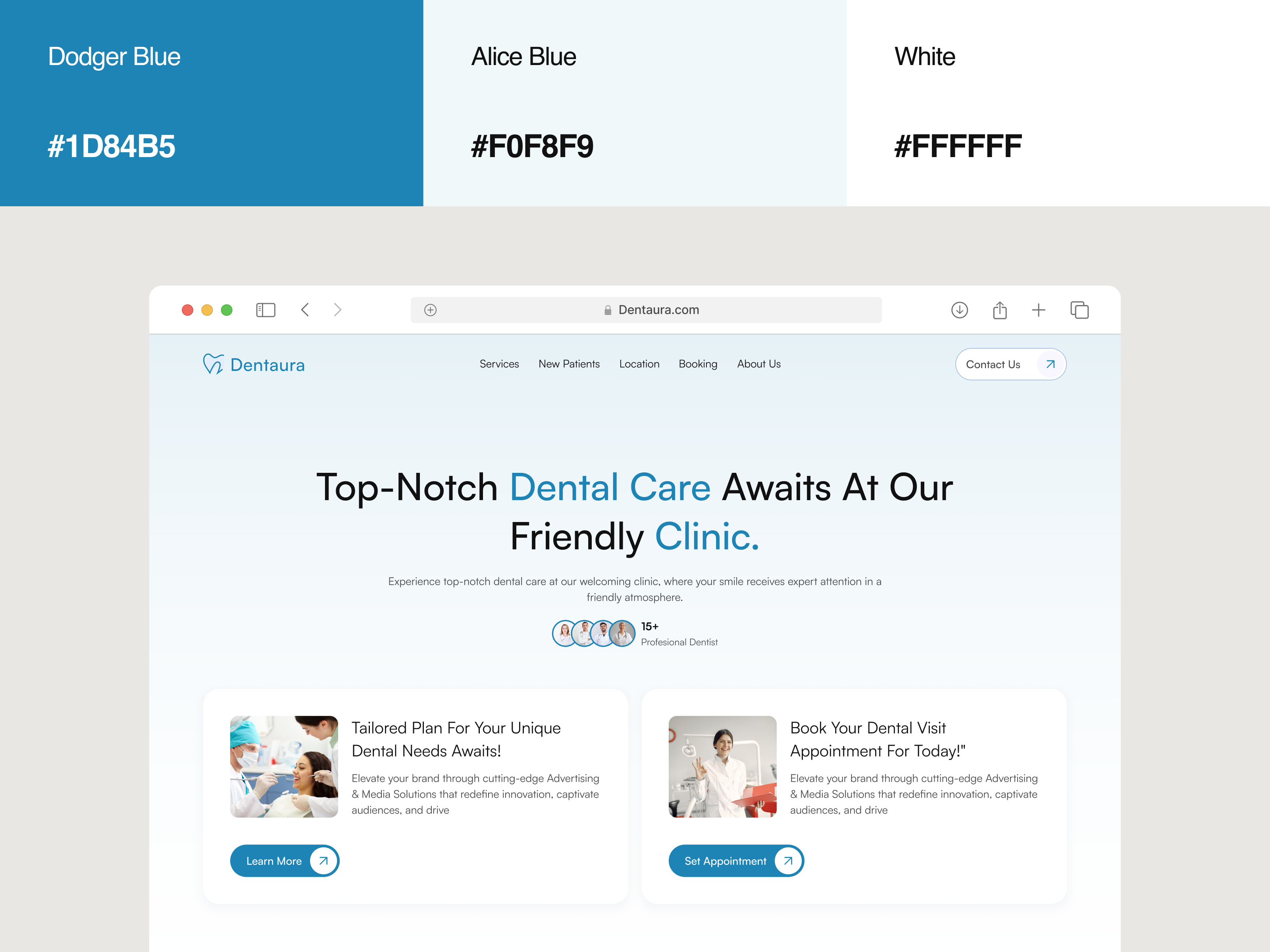 Dentaura - Dentist Clinic Website by Nabil Fikri for Somesquare on Dribbble