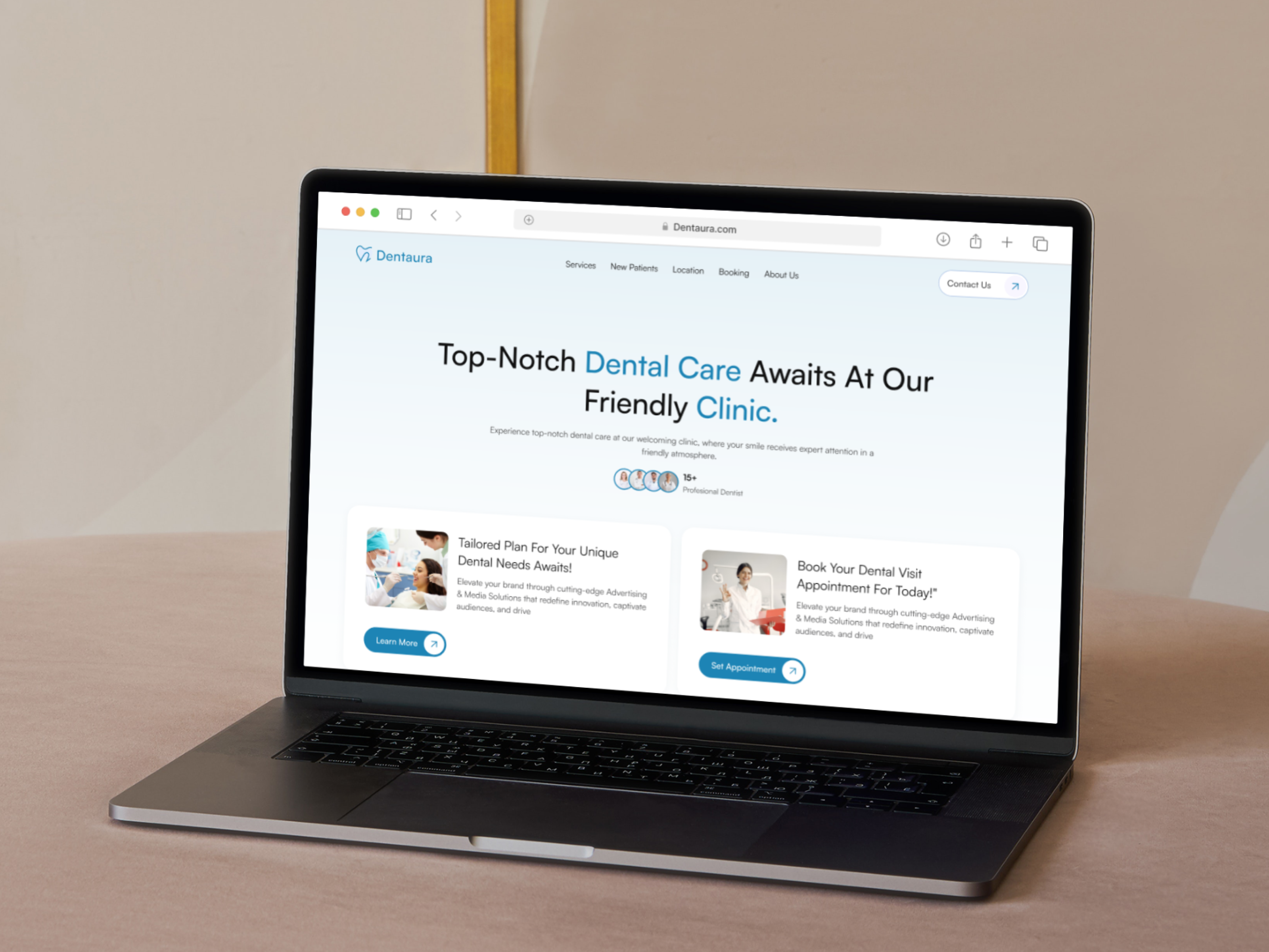 Dentaura - Dentist Clinic Website by Nabil Fikri for Somesquare on Dribbble