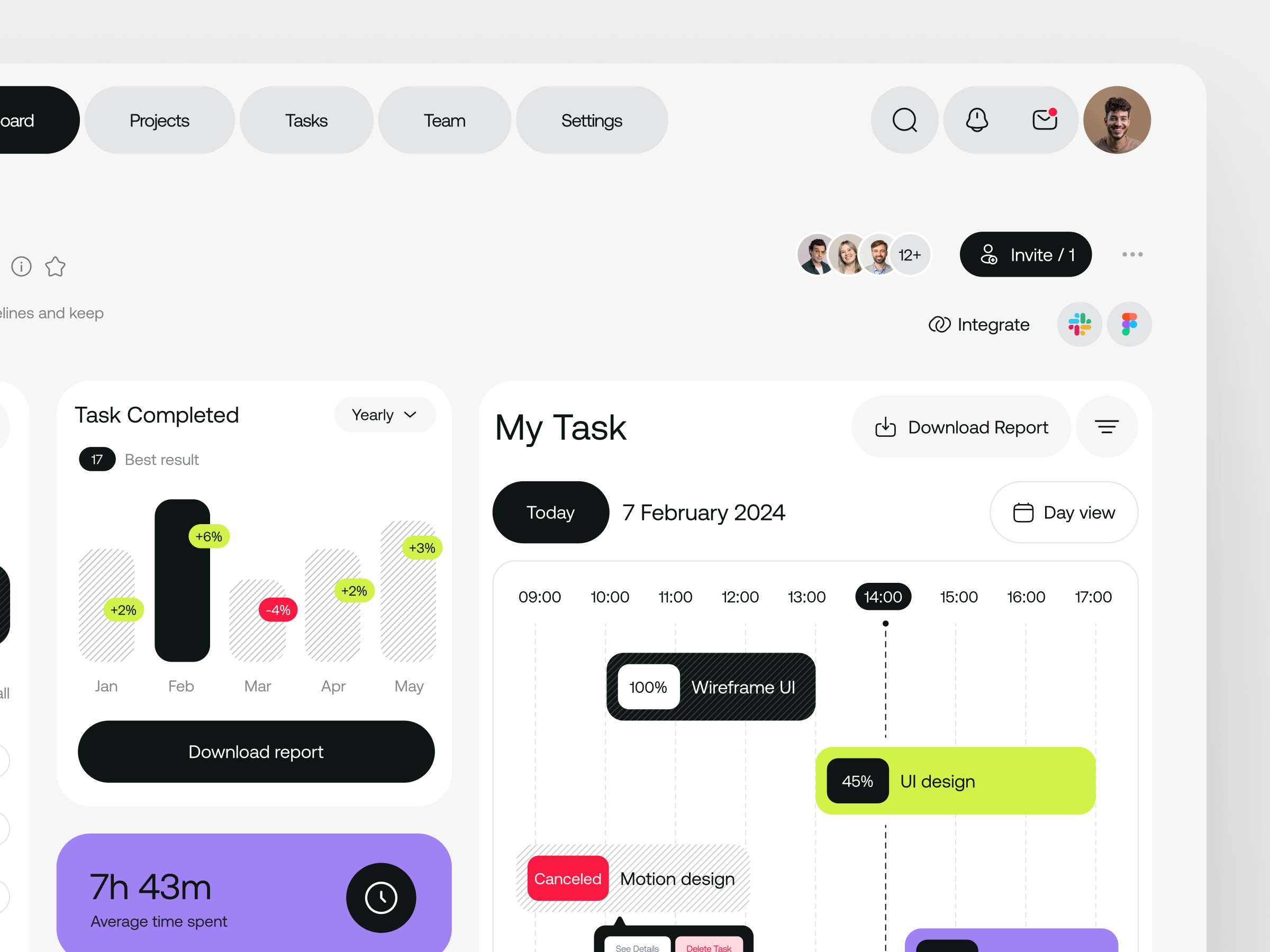 SquadHub - Team Management Dashboard by Ahmad Sulaiman for Plainthing Studio on Dribbble