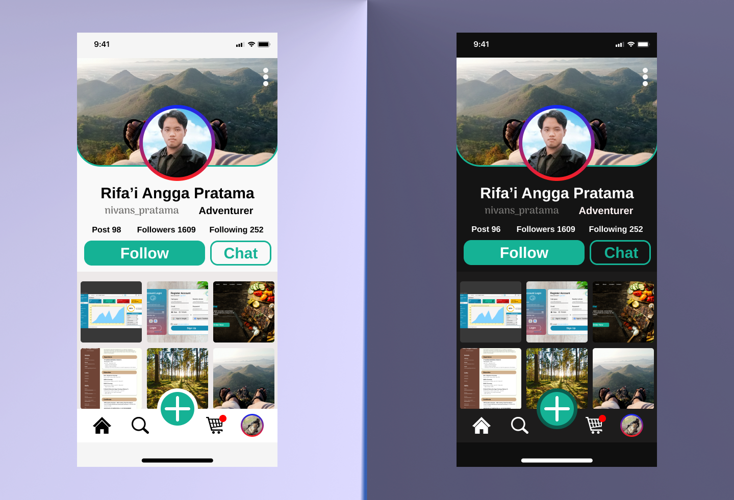 Profile account in social media UI Design by Rifa'i Angga Pratama on ...