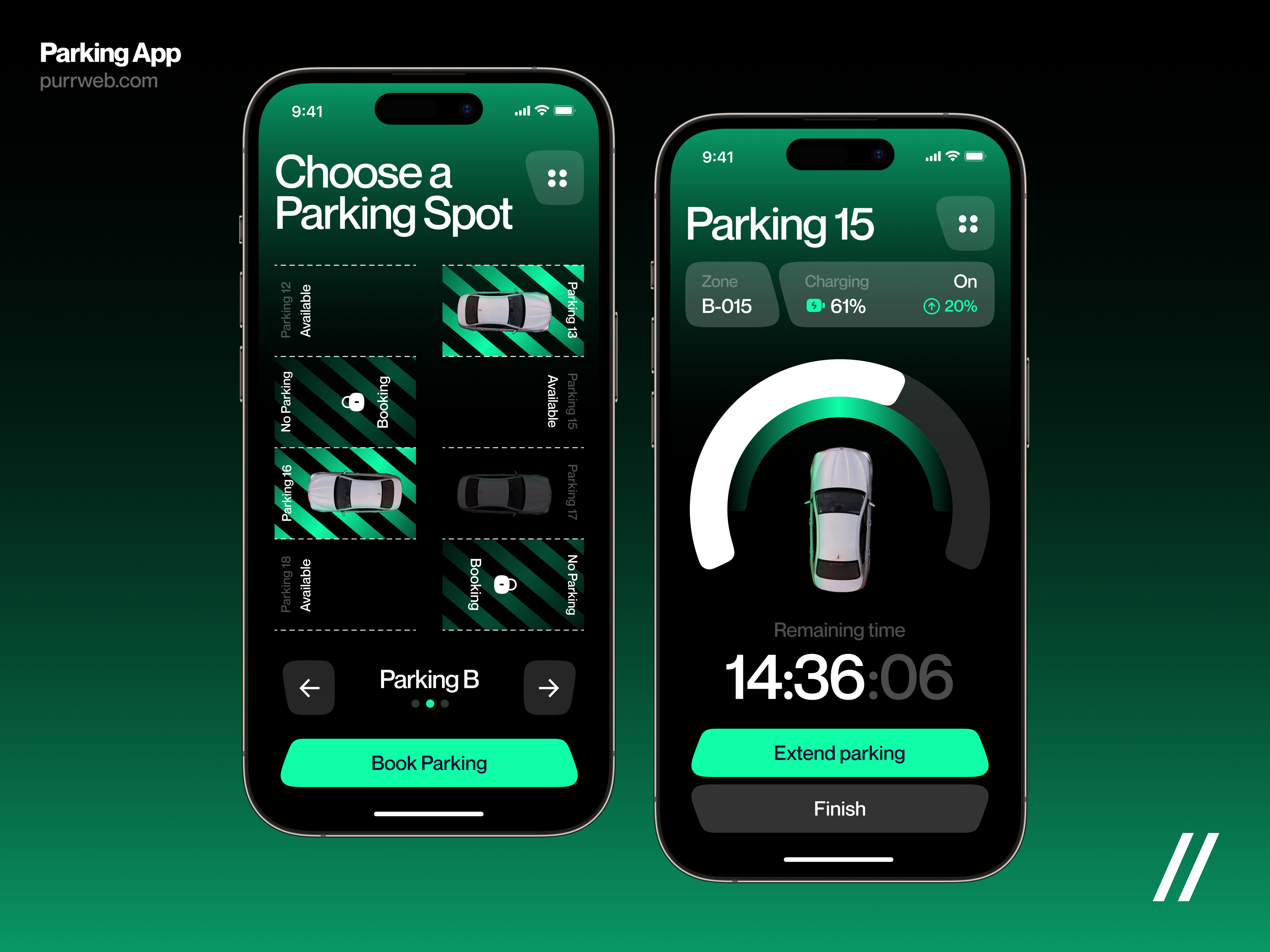 Parking Payment Mobile iOS App by Kristina Taskaeva on Dribbble