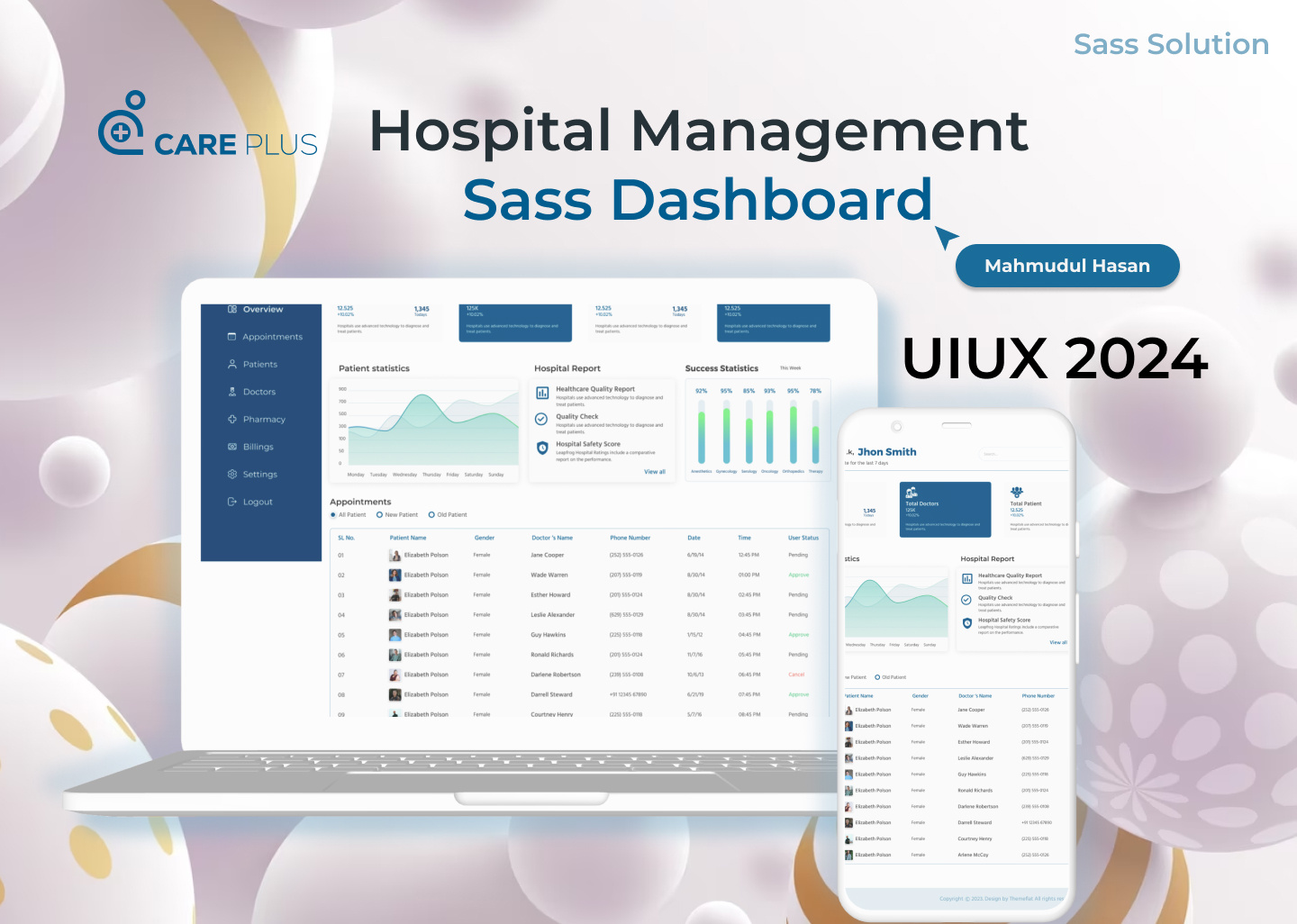 Hospital Management System by Mahmudul Hasan 🎨🔥 on Dribbble