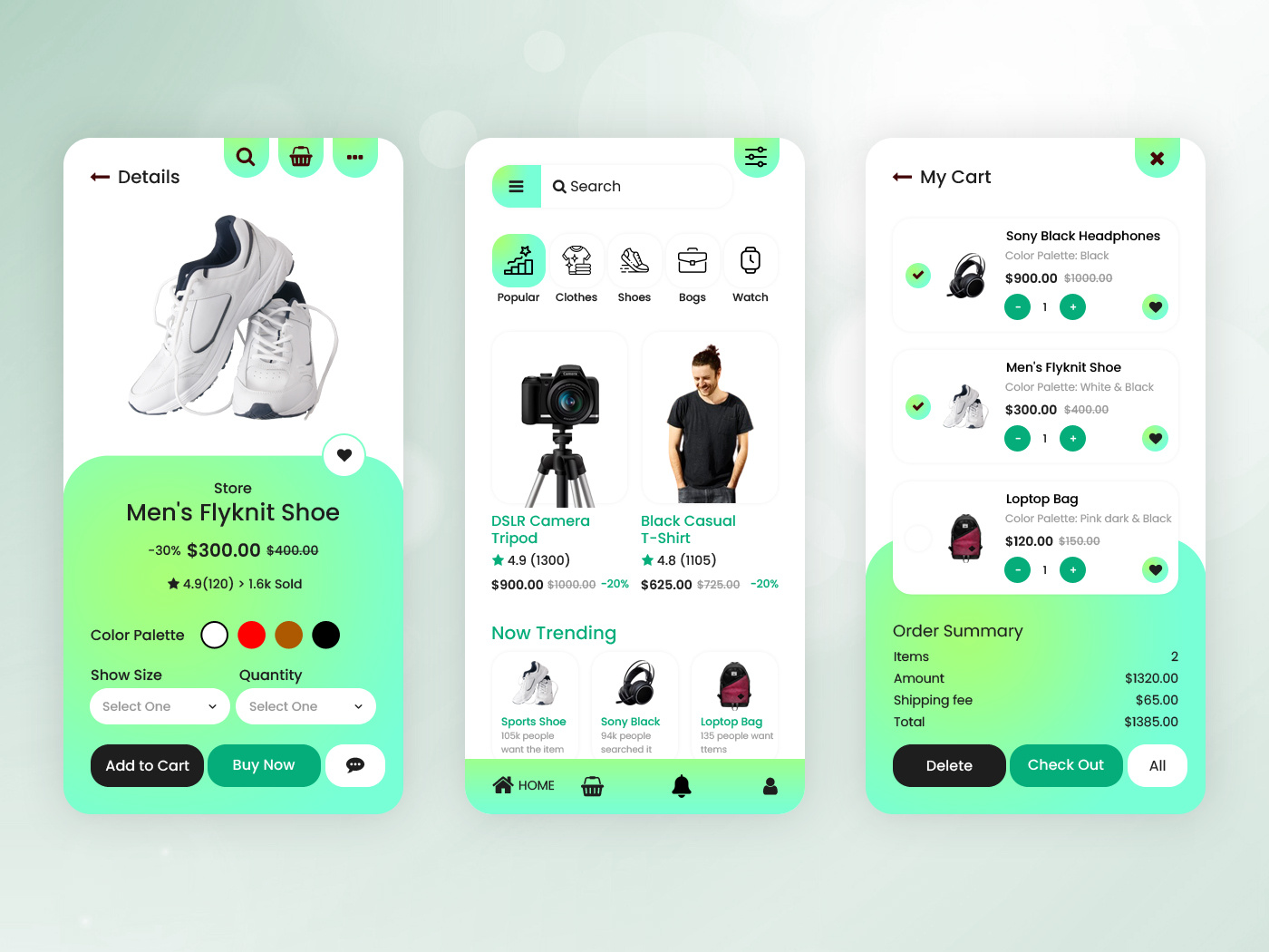 Online Shopping App UI Design by WebDesk Solution on Dribbble