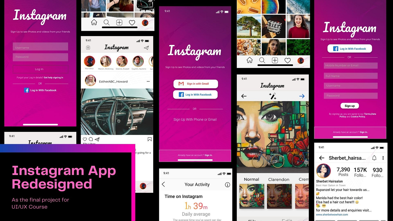 Redesigned Instagram by Amanda Kshatriya on Dribbble