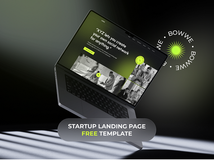 💚 FREE TEMPLATE 💚 Startup Landing Page by BOWWE on Dribbble