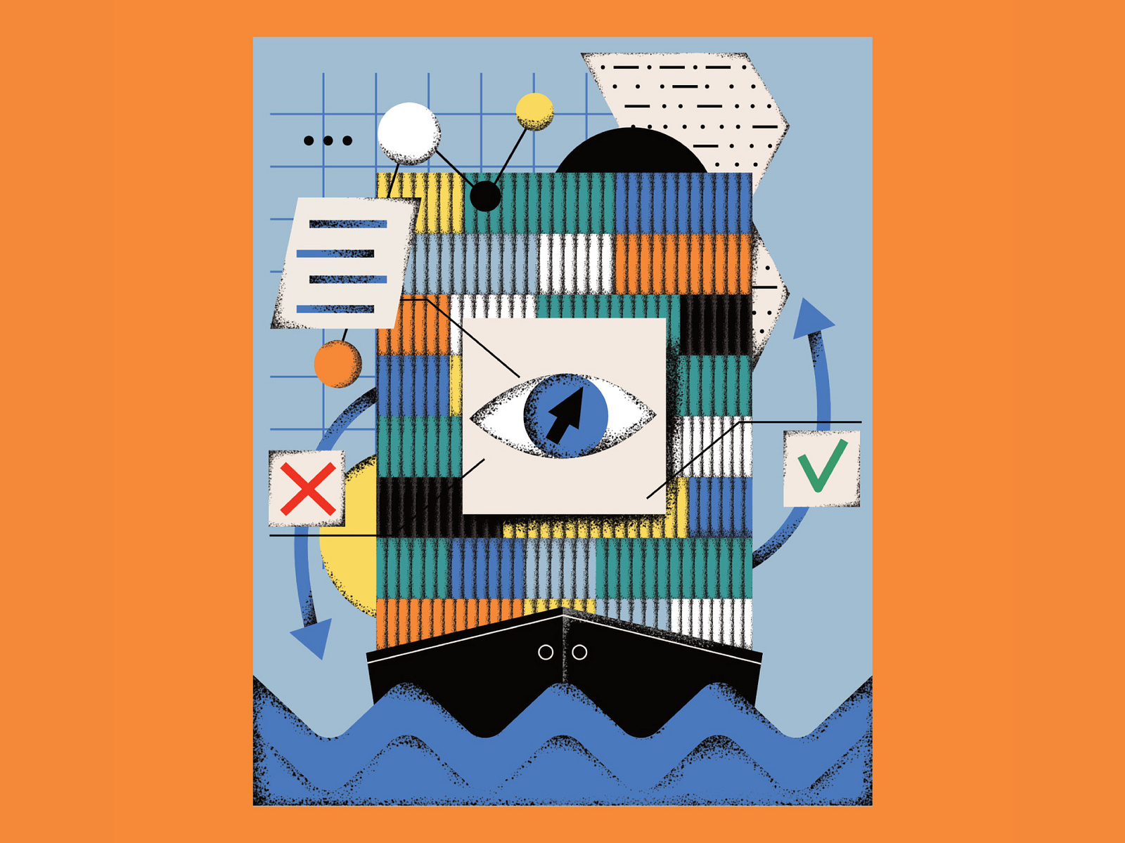 The Stevens Indicator – Ship-Shape Security by Magda Azab on Dribbble