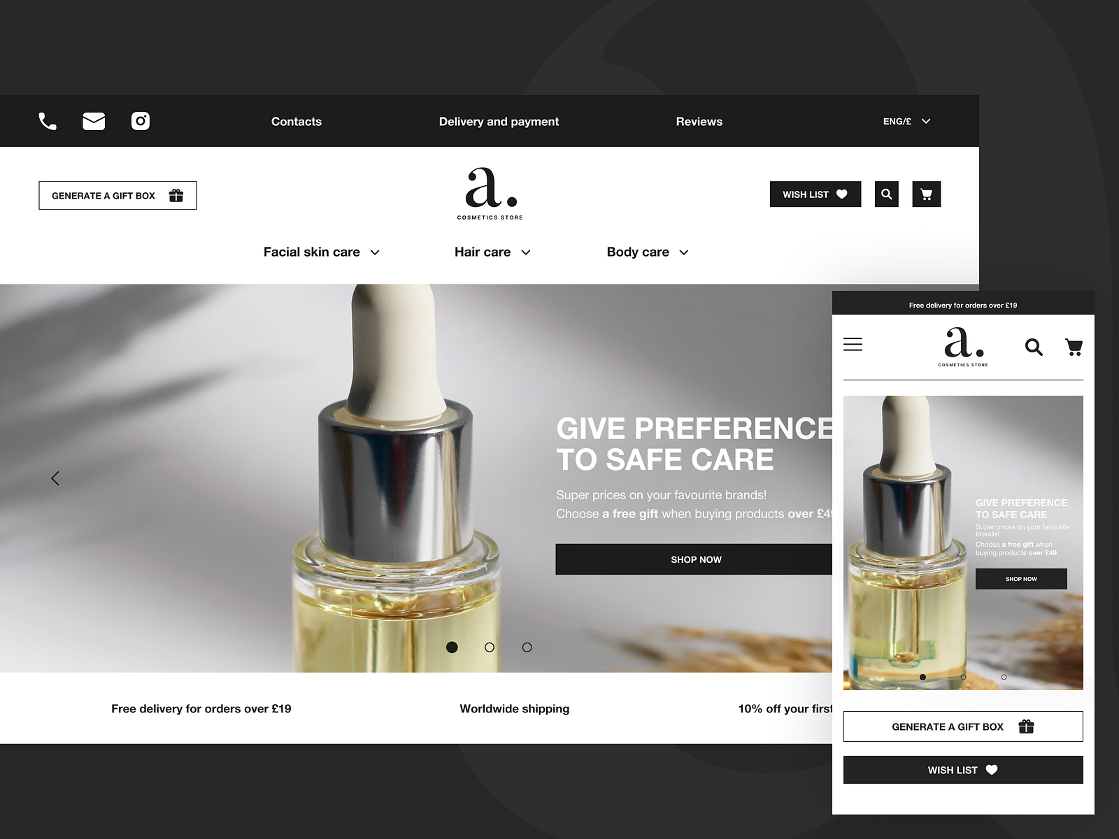E-COMMERCE | ALLURE COSMETICS STORE | UI/UX | WEB DESIGN by Roksolana ...