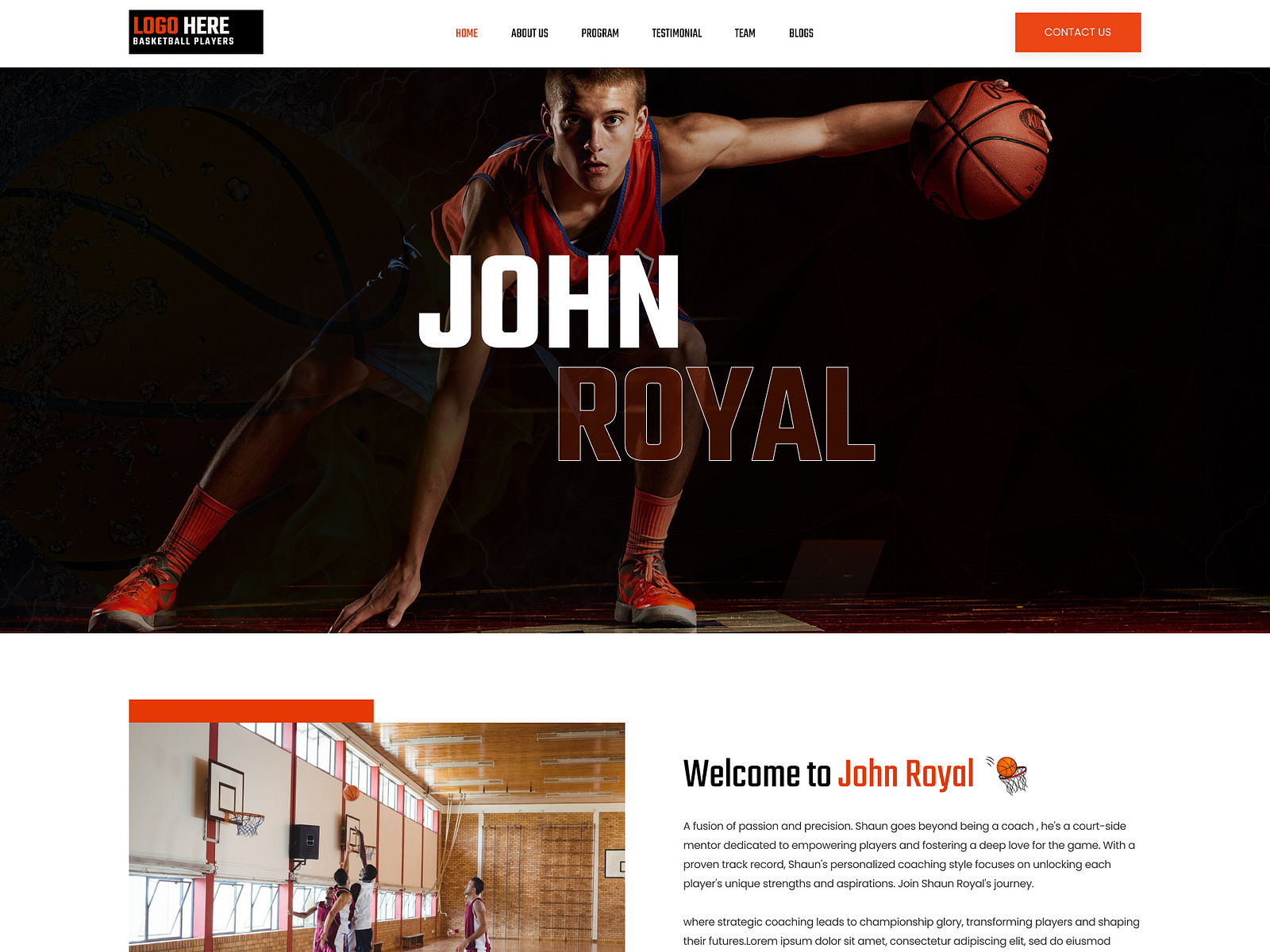 Sports Web Design by Shahzaib on Dribbble