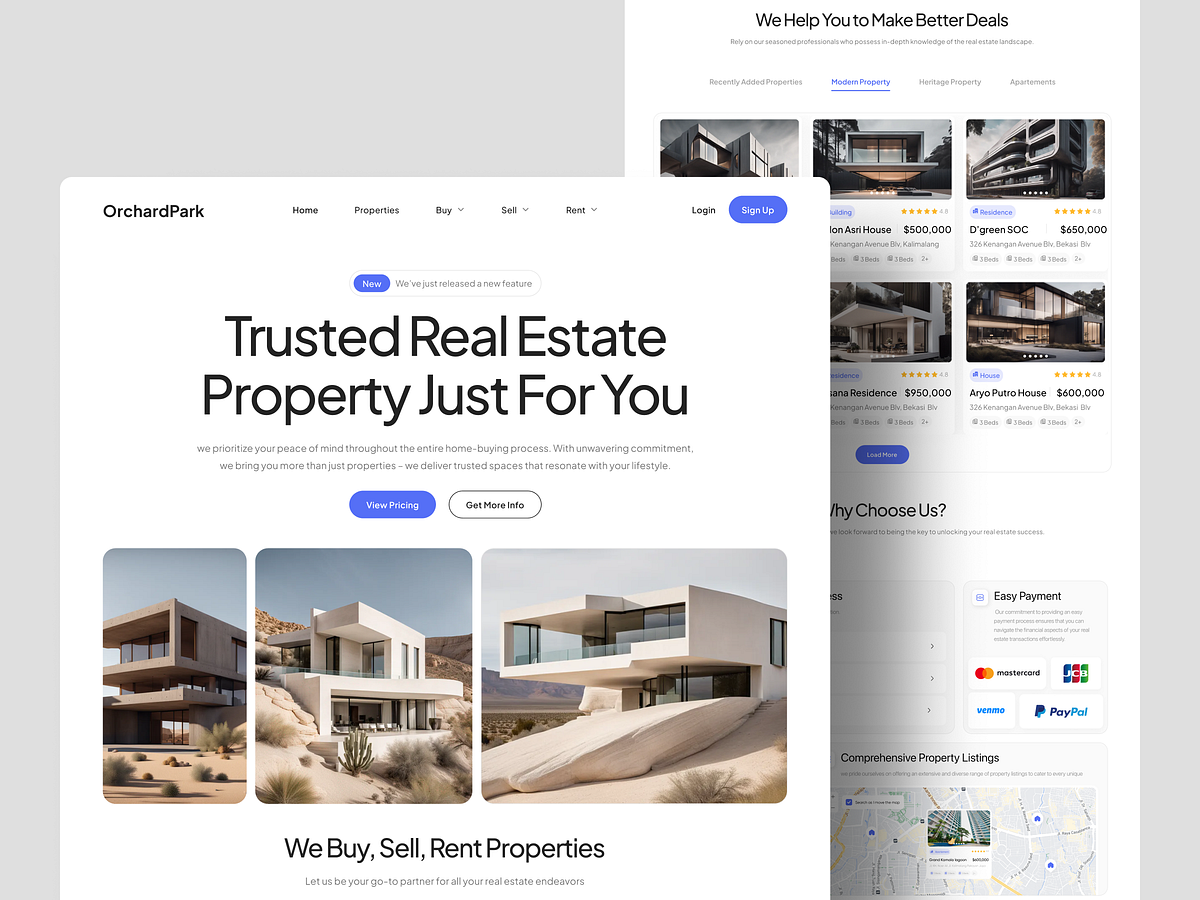 Real Estate Website designs, themes, templates and downloadable graphic ...