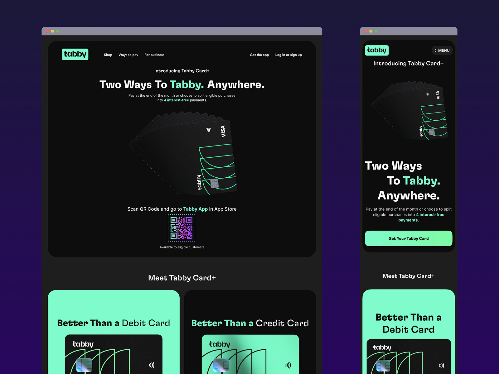 Tabby Card+ Landing Page Concept by OtisxDes on Dribbble