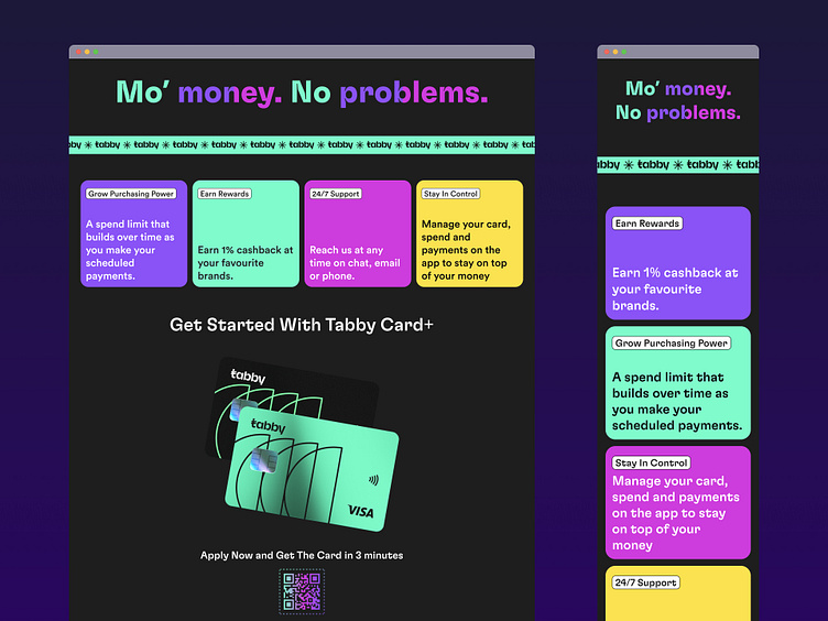 Tabby Card+ Landing Page Concept by OtisxDes on Dribbble