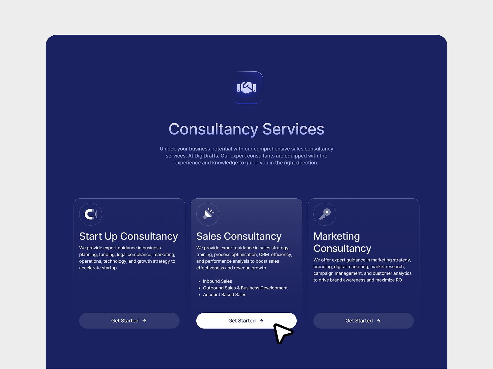 Design consultancy agency website ui design by Sarib Khan on Dribbble