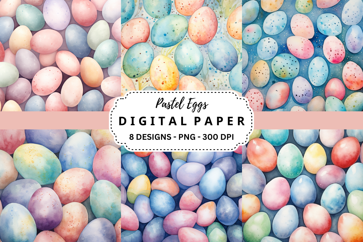 Watercolor Pastel Eggs Background by Adrian on Dribbble