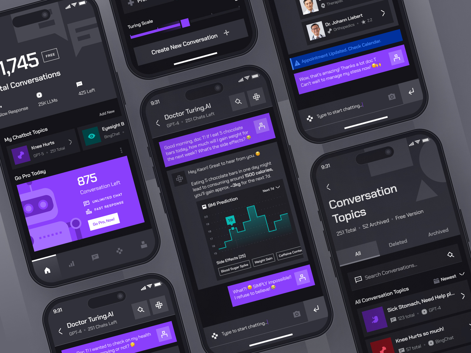 turing UI Kit: AI Smart Healthcare App 🤖 by strangehelix for UI8 on ...