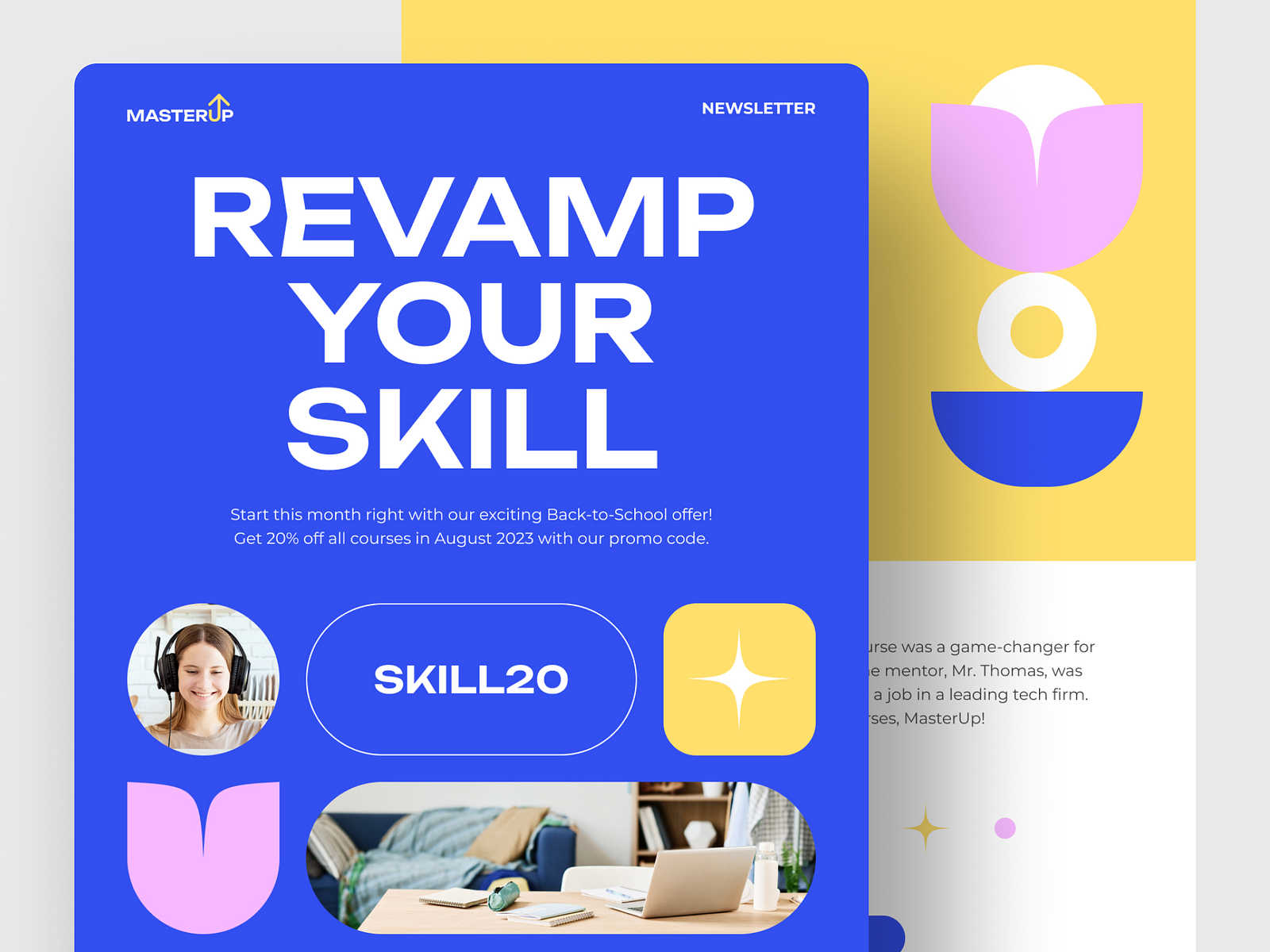 MasterUp – Online Course Email Newsletter Figma Template by Ahmad S ...