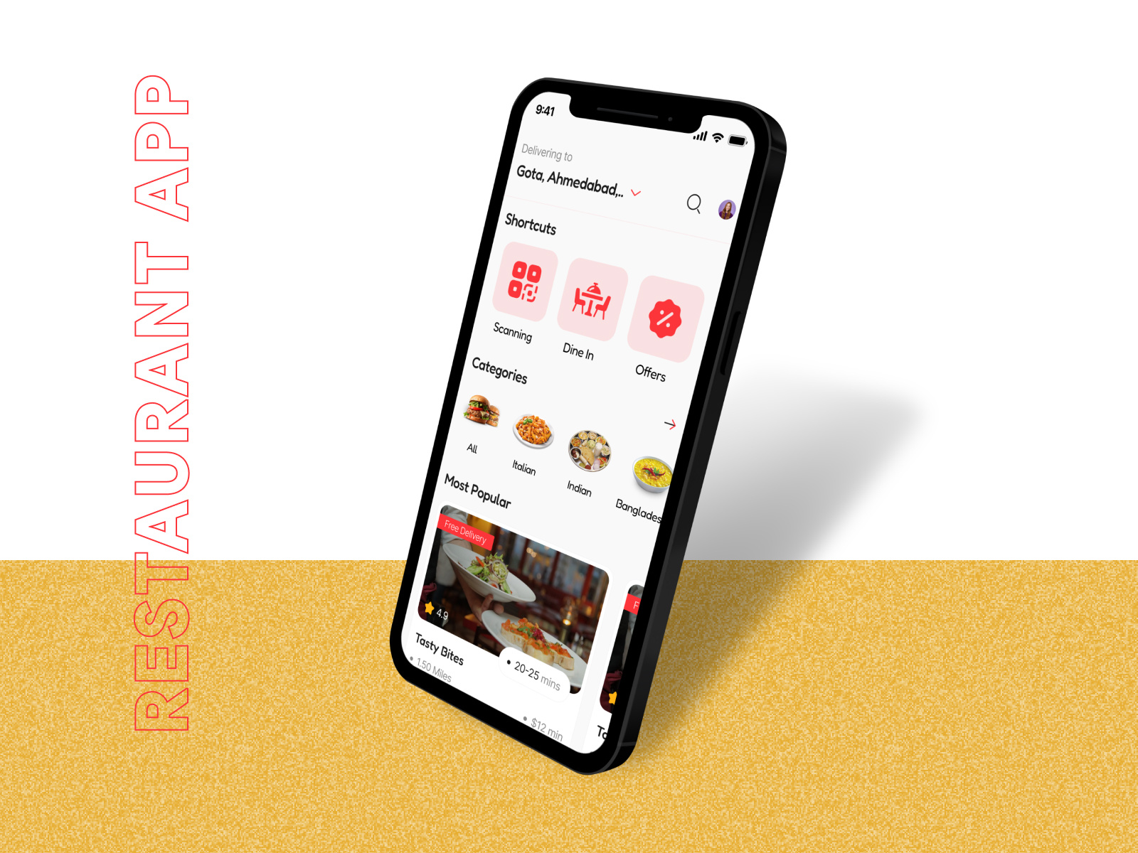 Restaurants App Design designs, themes, templates and downloadable ...