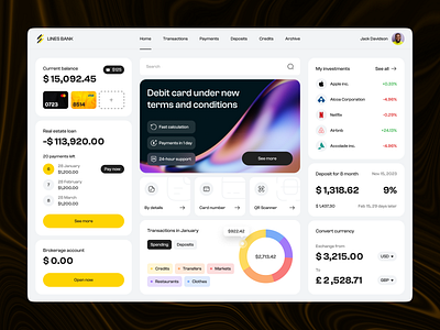Banking Web App Design by Ronas IT | UI/UX Team on Dribbble
