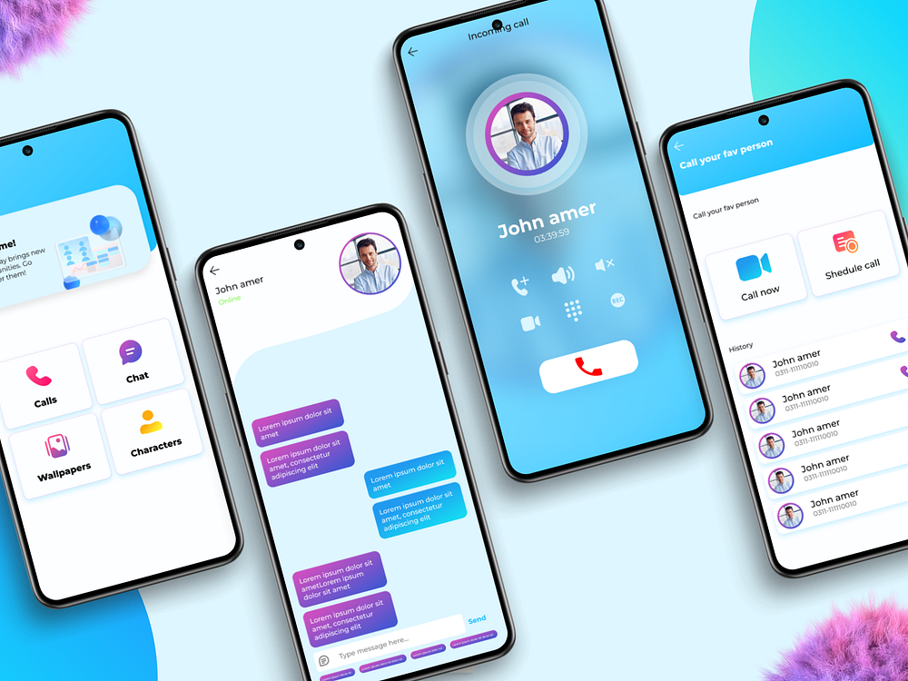 Fake Call UI Design designs, themes, templates and downloadable graphic ...